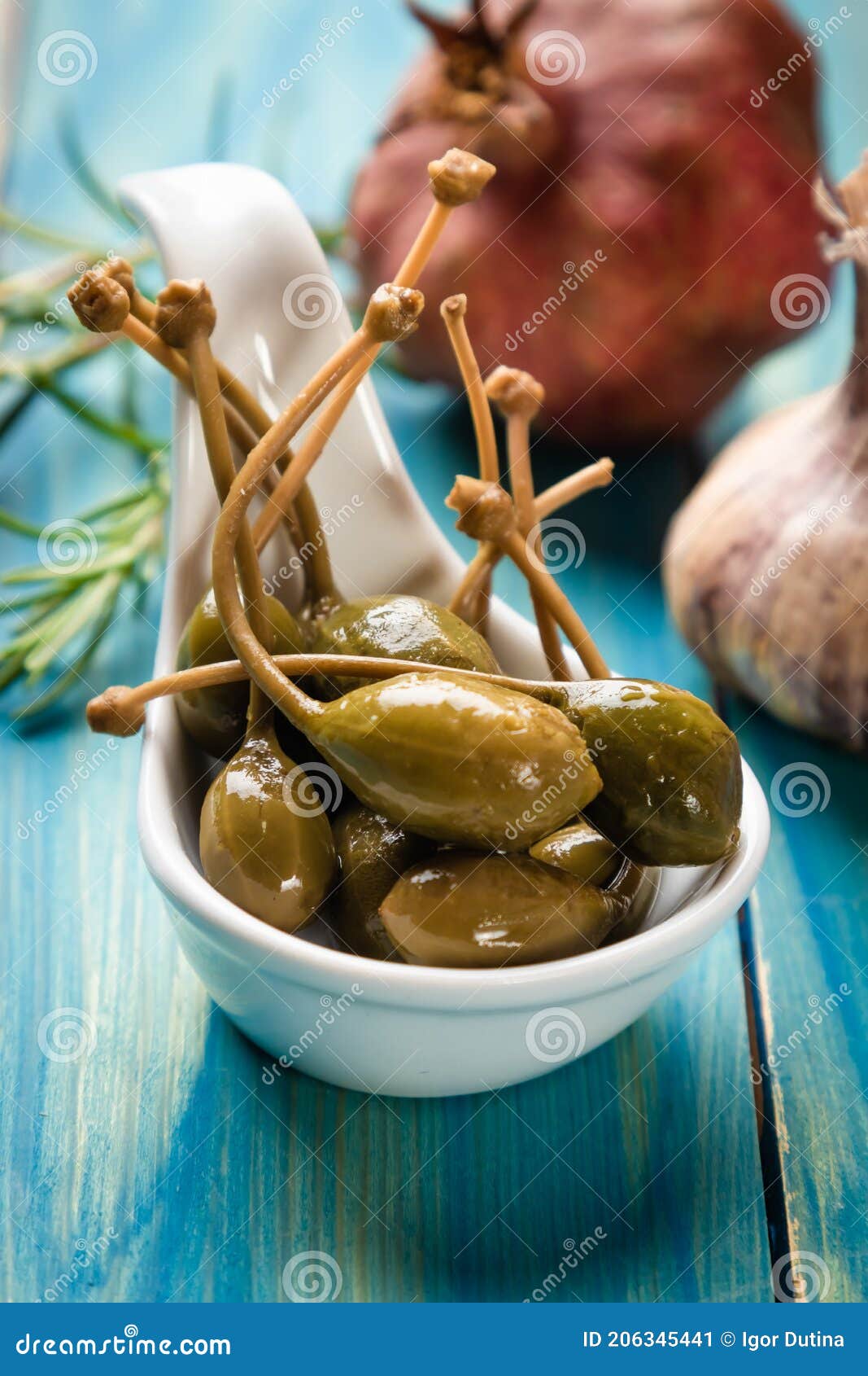 Pickled Green Capers Close-up Stock Image - Image of caper, capers ...