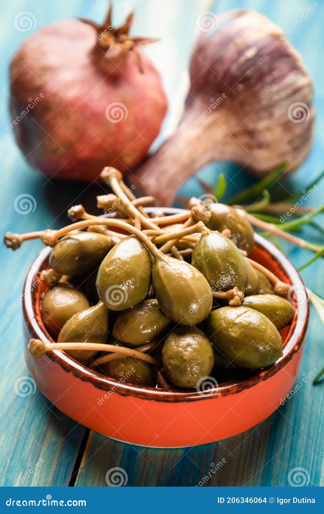 Pickled Green Capers Close-up Stock Photo - Image of marinated, caper ...