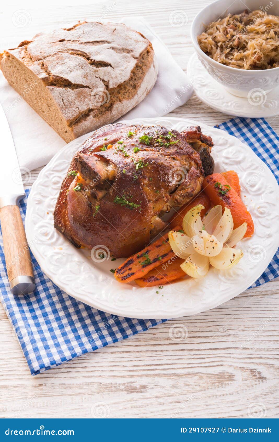 Pickled ham hock stock image. Image of lunch, lower, brown - 29107927