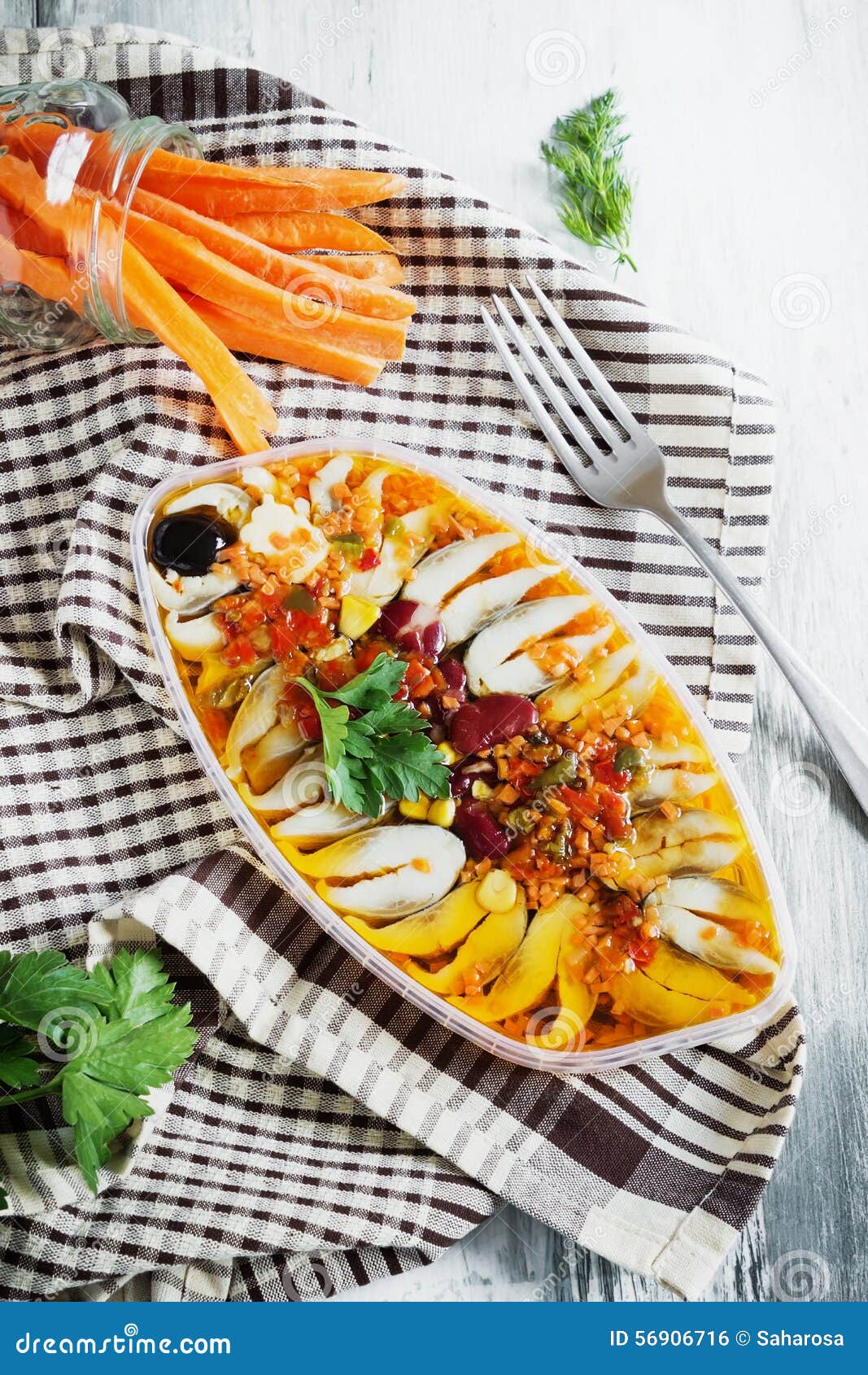 Pickled herring stock photo. Image of dinner, appetizer - 56906716