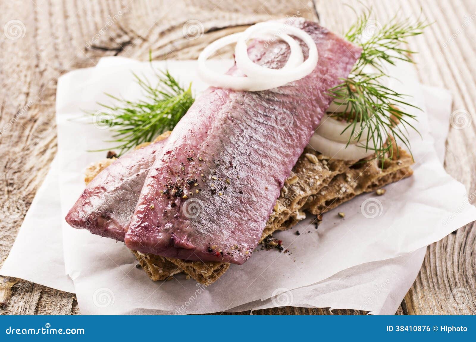Pickled Herring Fillet stock photo. Image of fillet, herring - 38410876