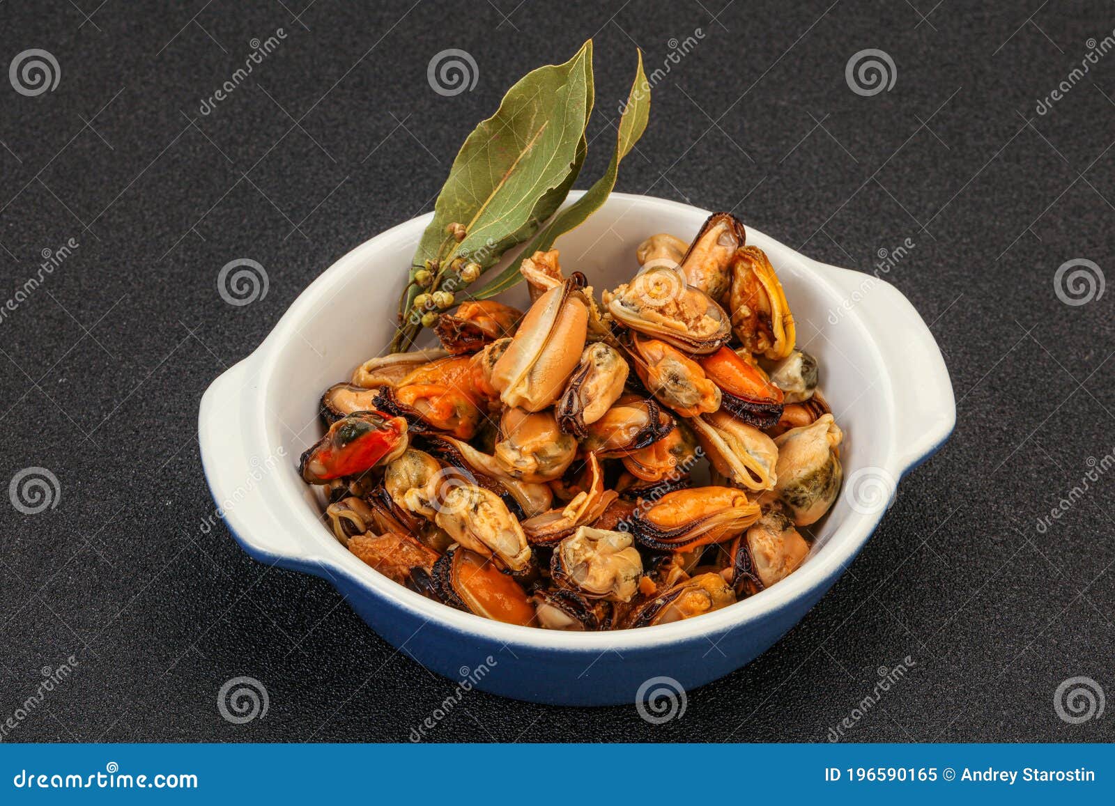 Pickled Mussels in the Bowl Stock Image - Image of edible, mussel ...