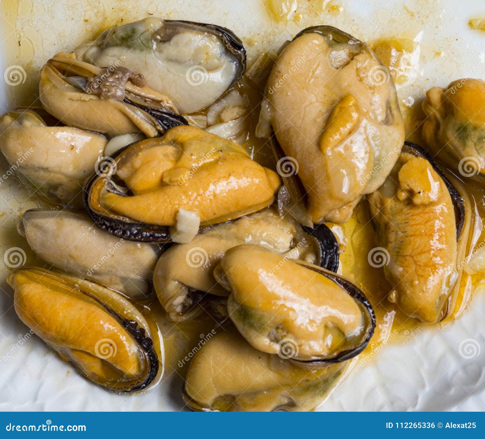 Pickled mussels stock photo. Image of cuisine, food - 112265336