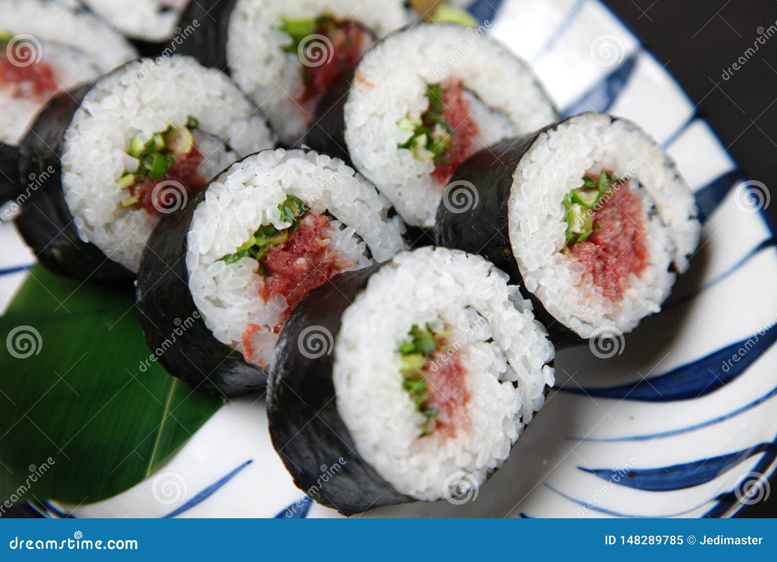 Pickled Plum Sushi Roll on a Dining Table Stock Image - Image of shot ...