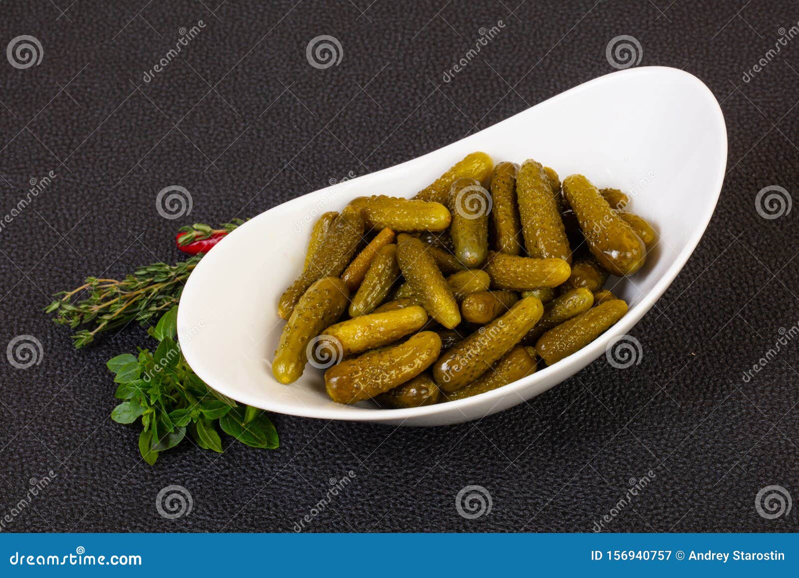 Pickled small cucumbers stock image. Image of gherkins - 156940757