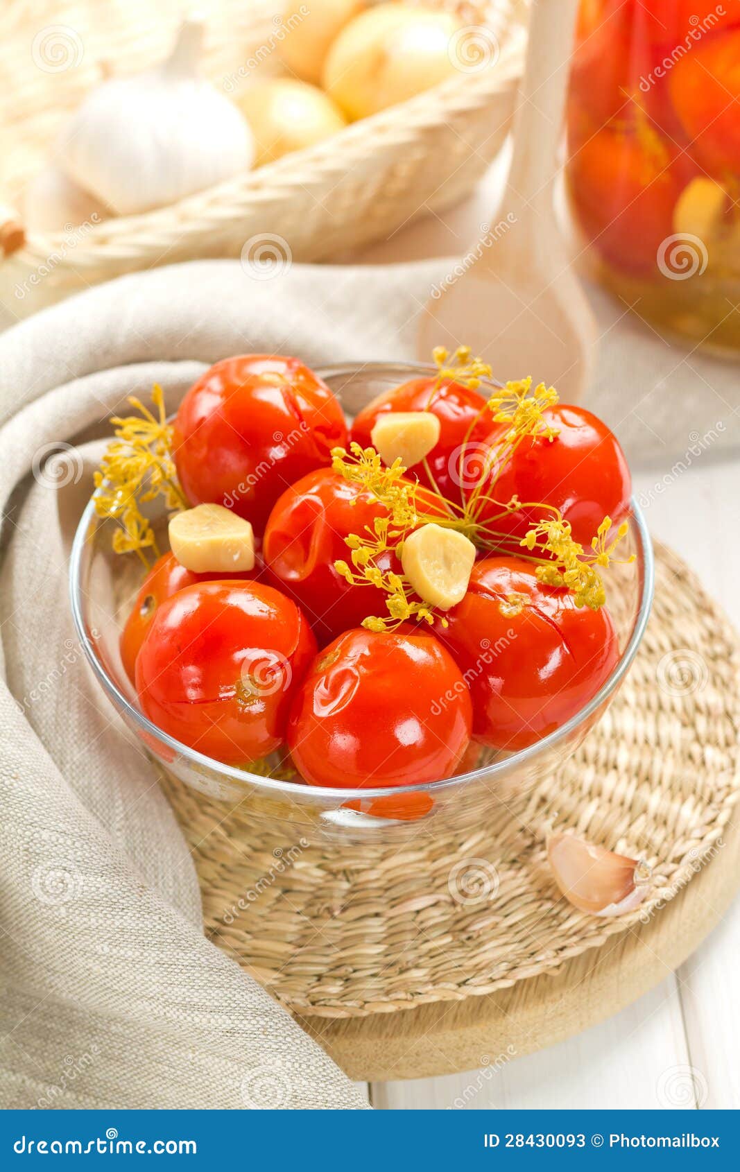 Pickled tomatoes stock image. Image of glass, canning - 28430093