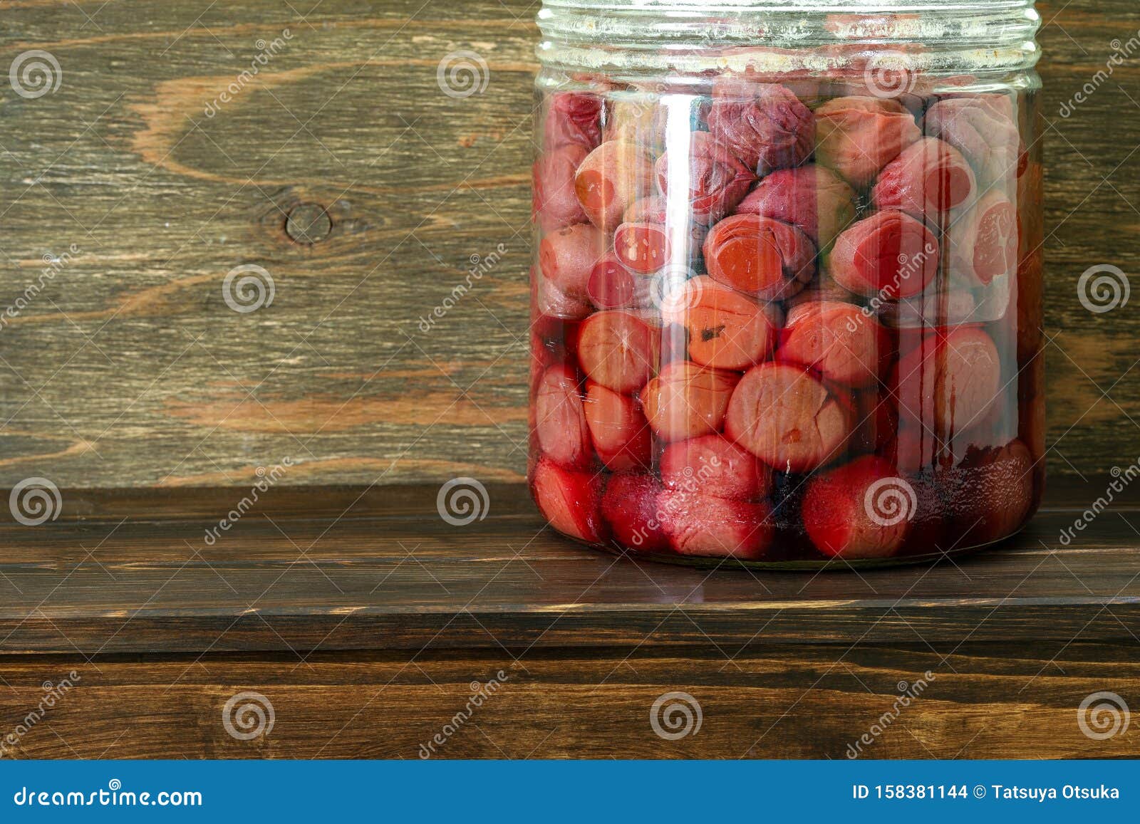 Pickled Umes in the Glass Jar Stock Photo - Image of umeboshi, plum ...
