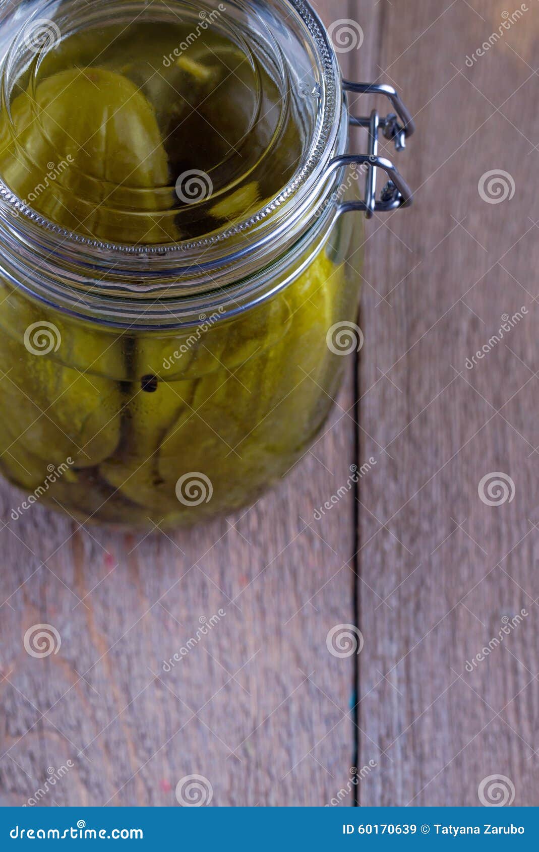 Pickles in can stock image. Image of homemade, canned - 60170639