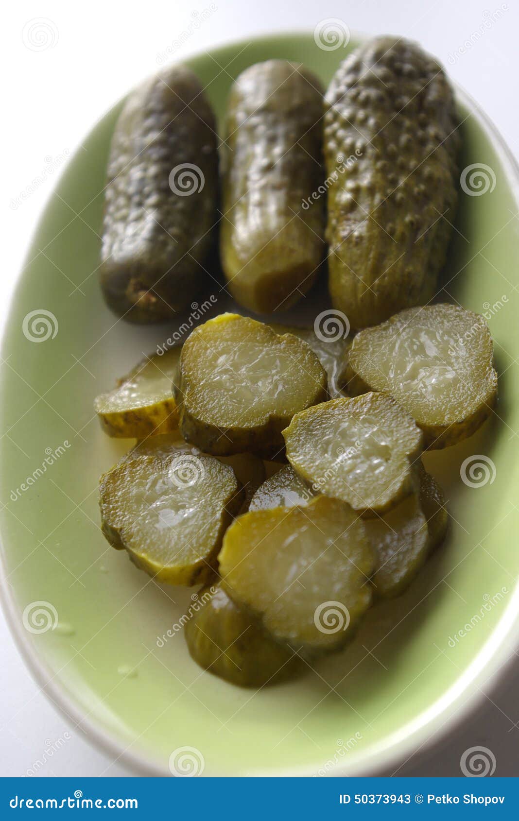 Pickles stock image. Image of gourmet, gherkin, white - 50373943