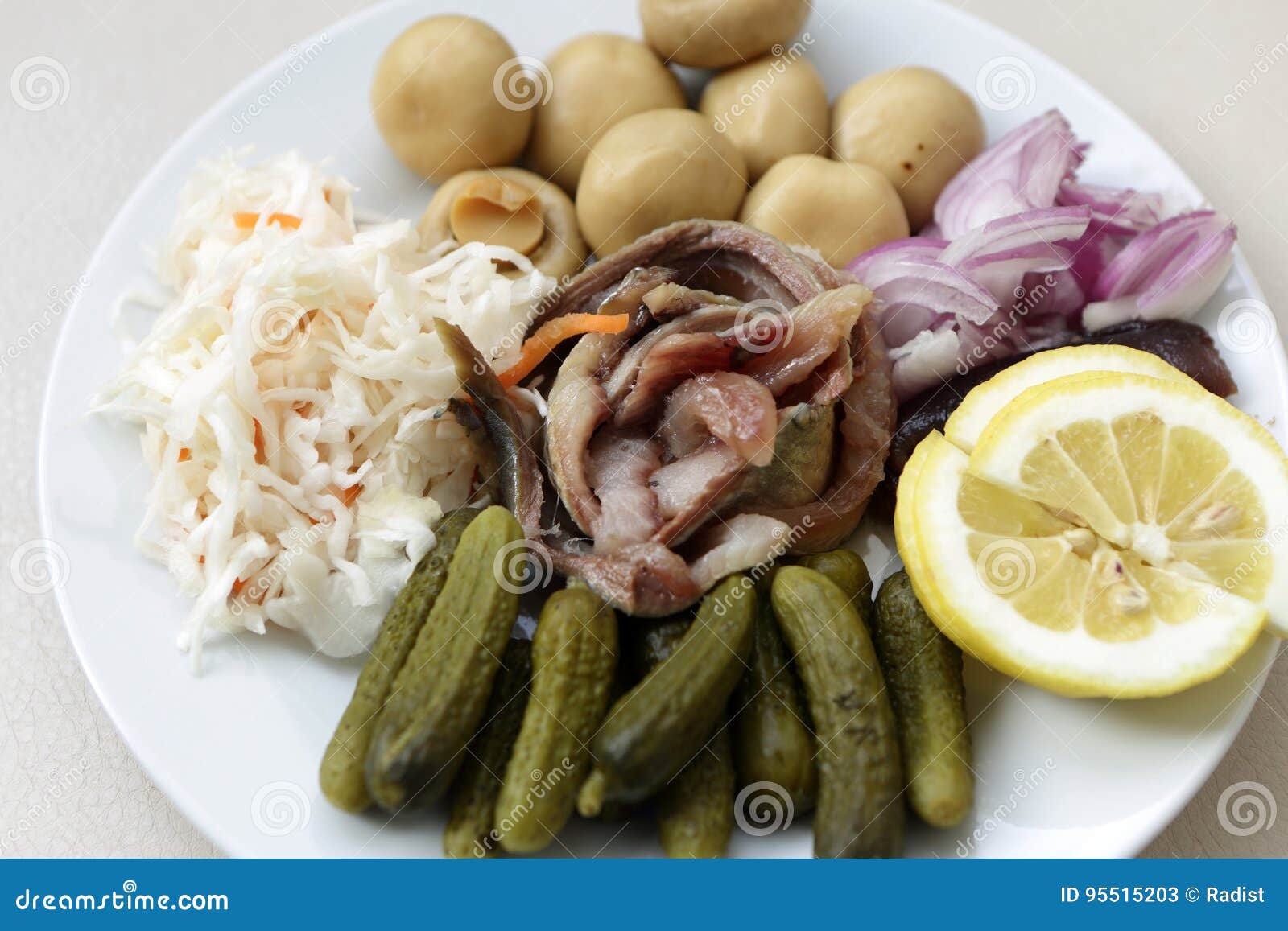 Pickles on plate stock image. Image of culture, food - 95515203