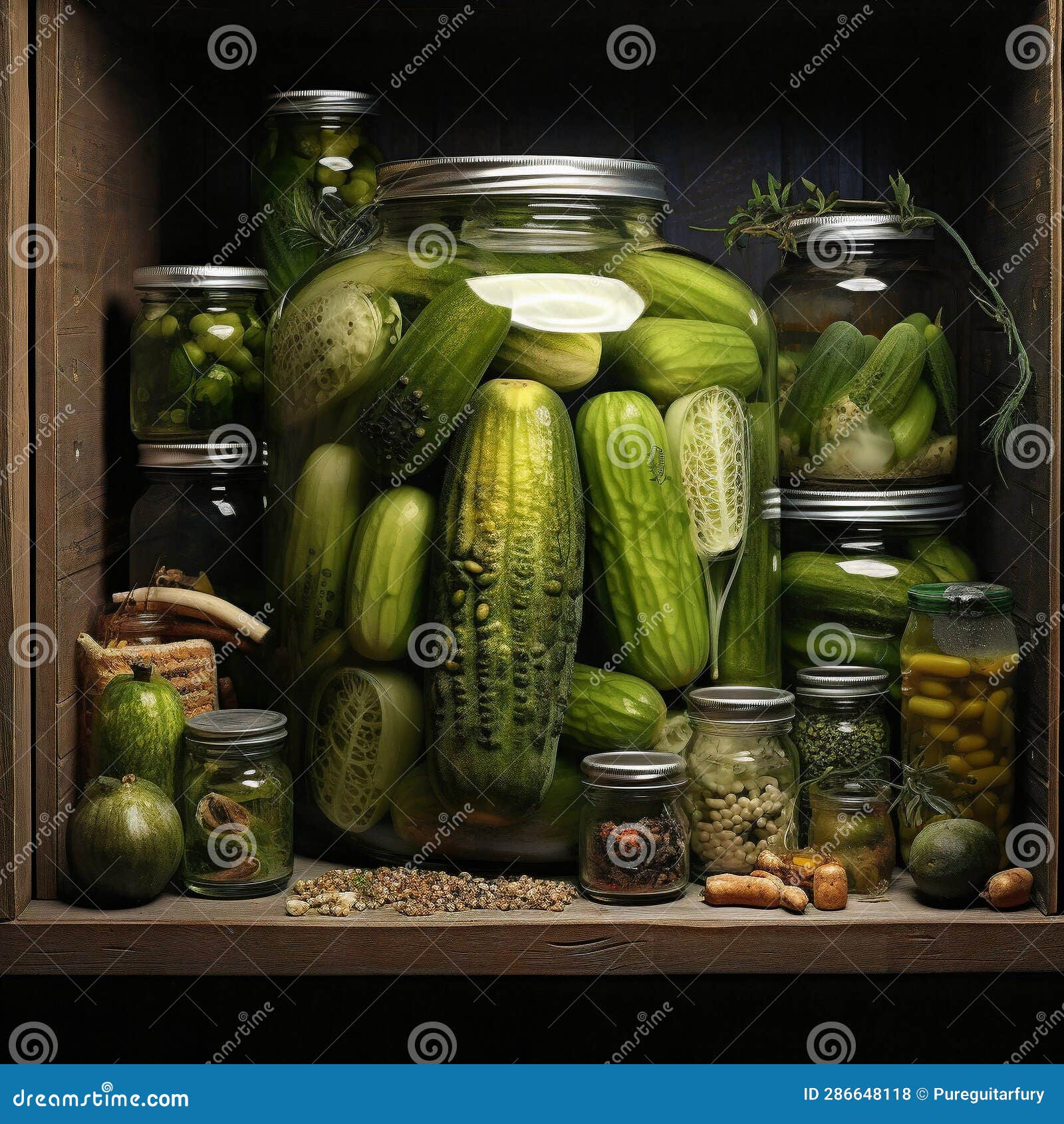 Pickles and Preserves stock illustration. Illustration of vegetable ...