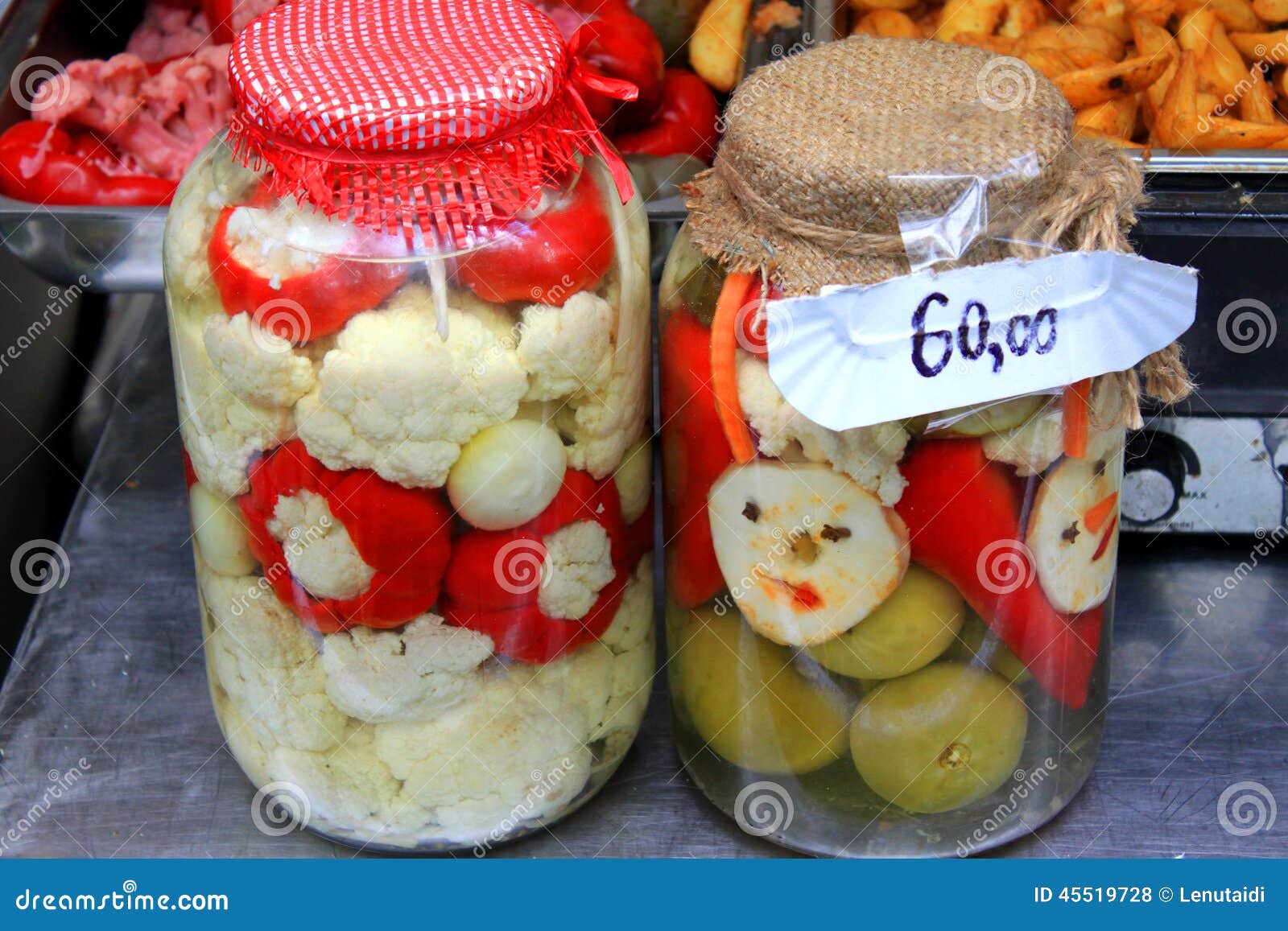 Pickles stock photo. Image of cauliflower, tomatoes, white - 45519728