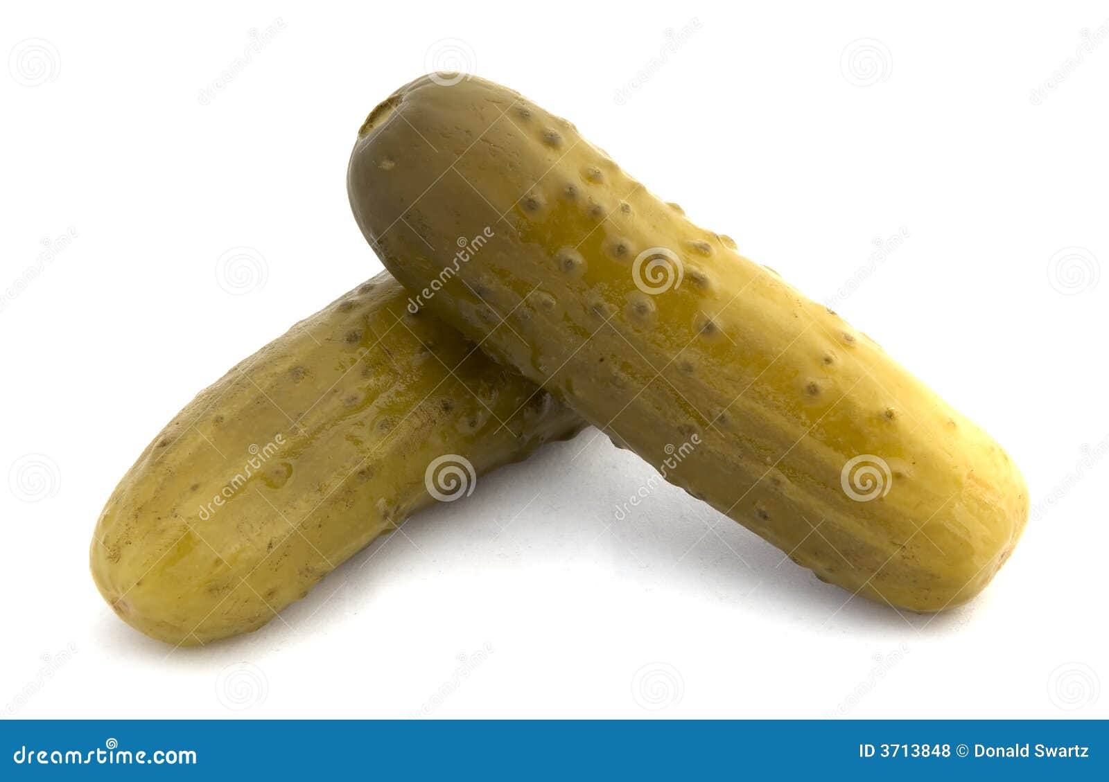 Pickles on White Background Stock Photo - Image of cross, nature: 3713848