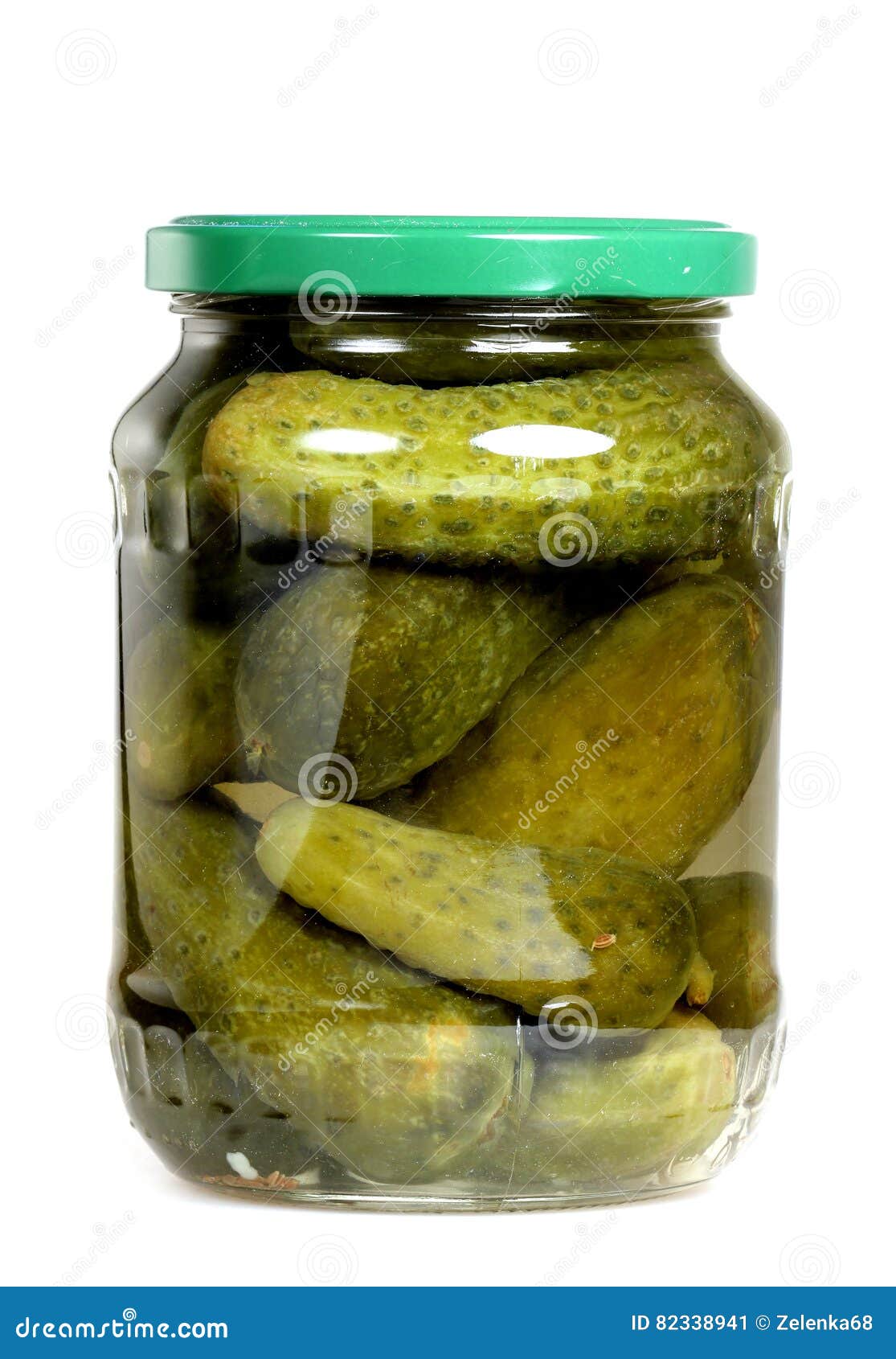 Pickles on a White Background Stock Image - Image of canned, glass ...