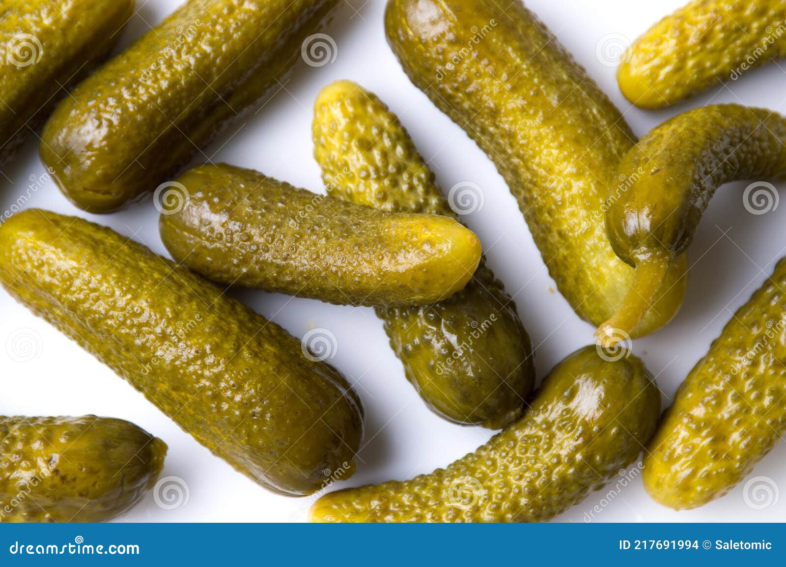 Pickles on White Background Stock Photo - Image of pickles, single ...