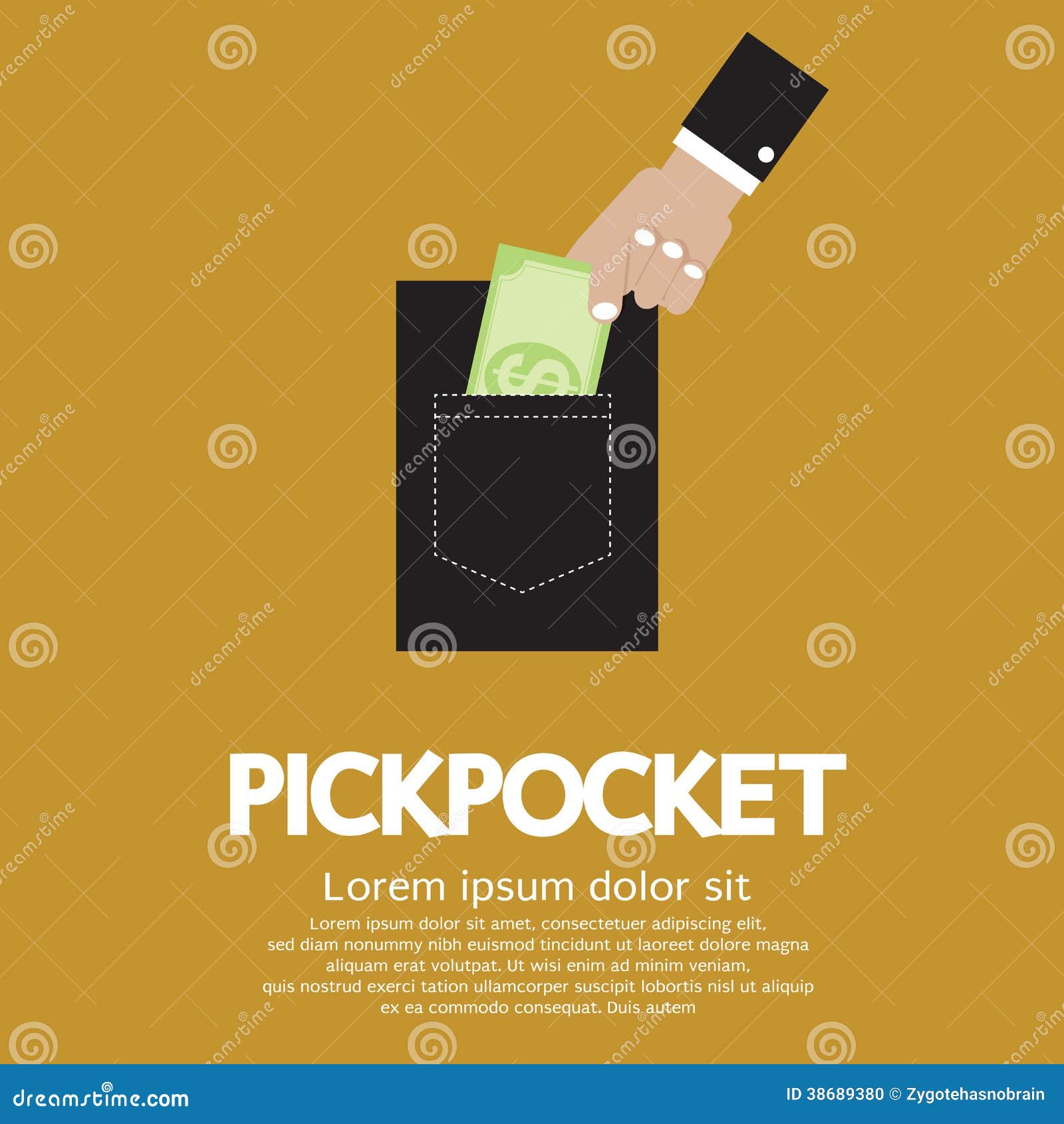 Pickpocket Vector Illustration | CartoonDealer.com #38689336