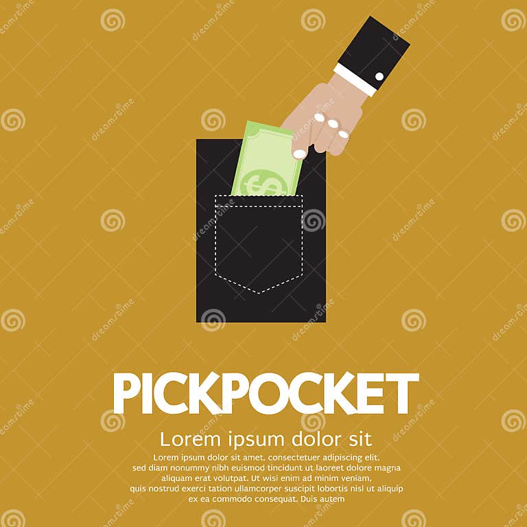 Pickpocket stock vector. Illustration of vector, pocket - 38689380