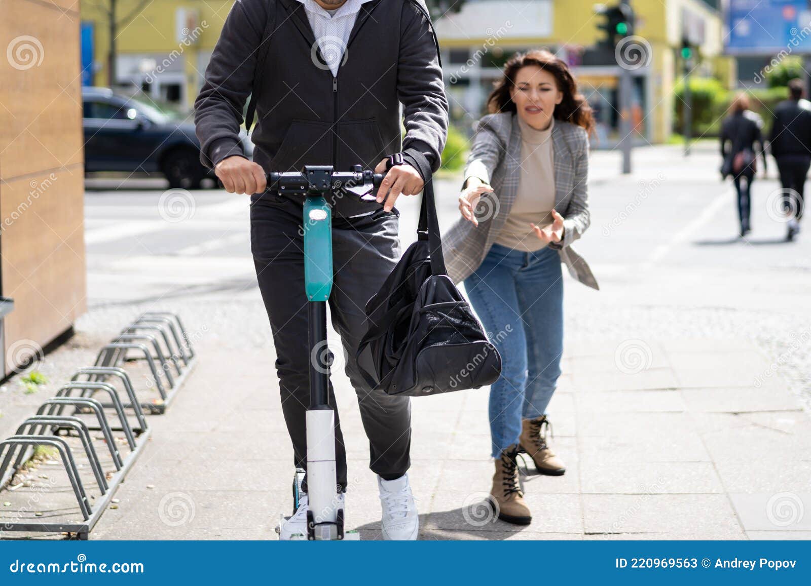 Robber Stealing Notebook Computer Stock Photography | CartoonDealer.com ...