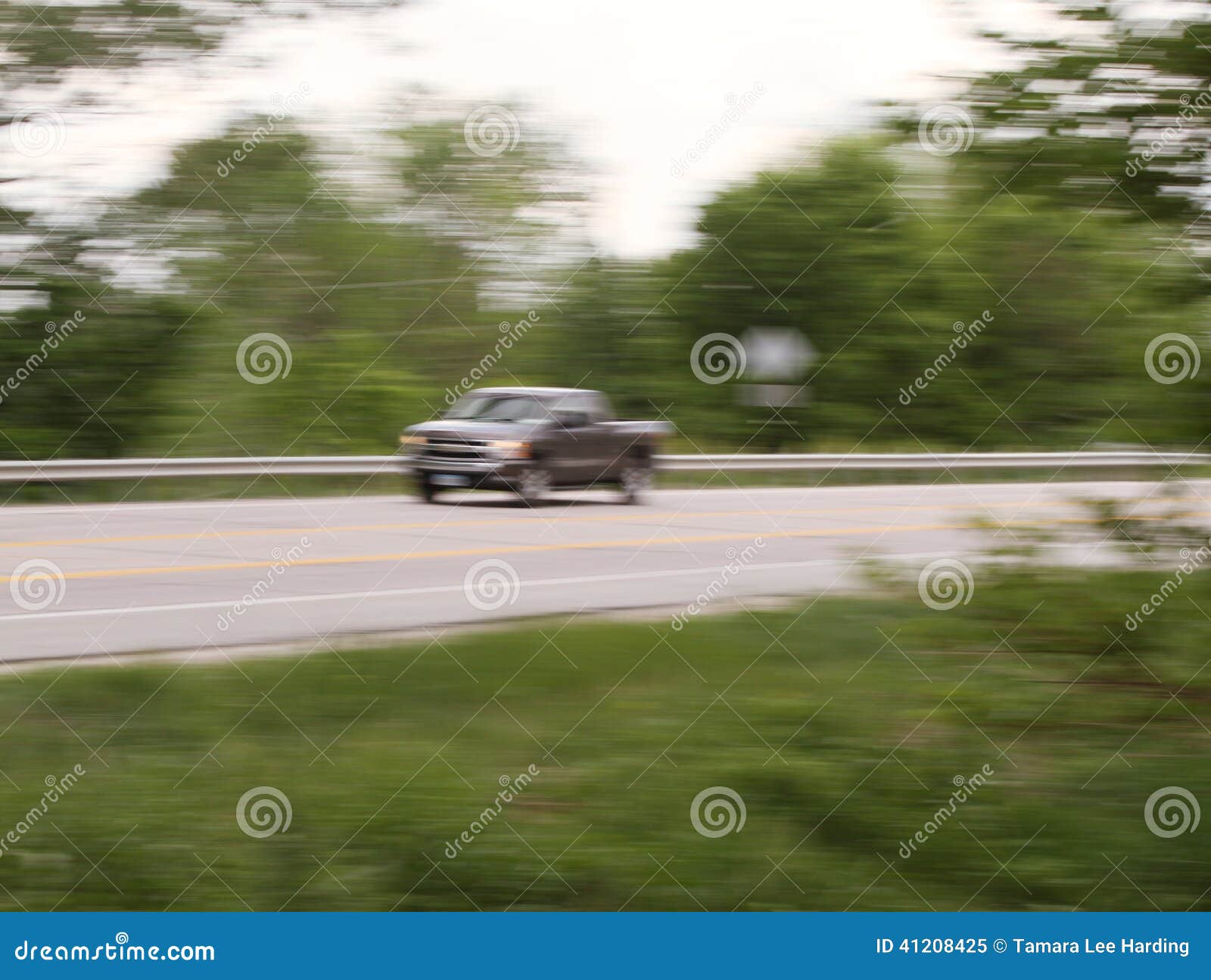Pickup blur on highway stock image. Image of road, spinning - 41208425