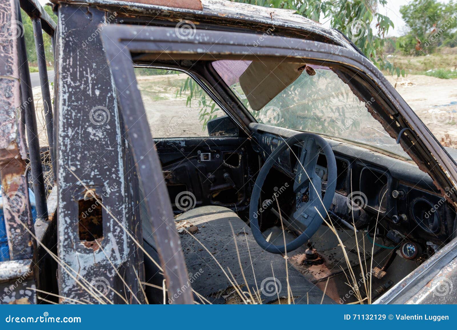 Pickup car wreck stock image. Image of wrecked, wreck - 71132129