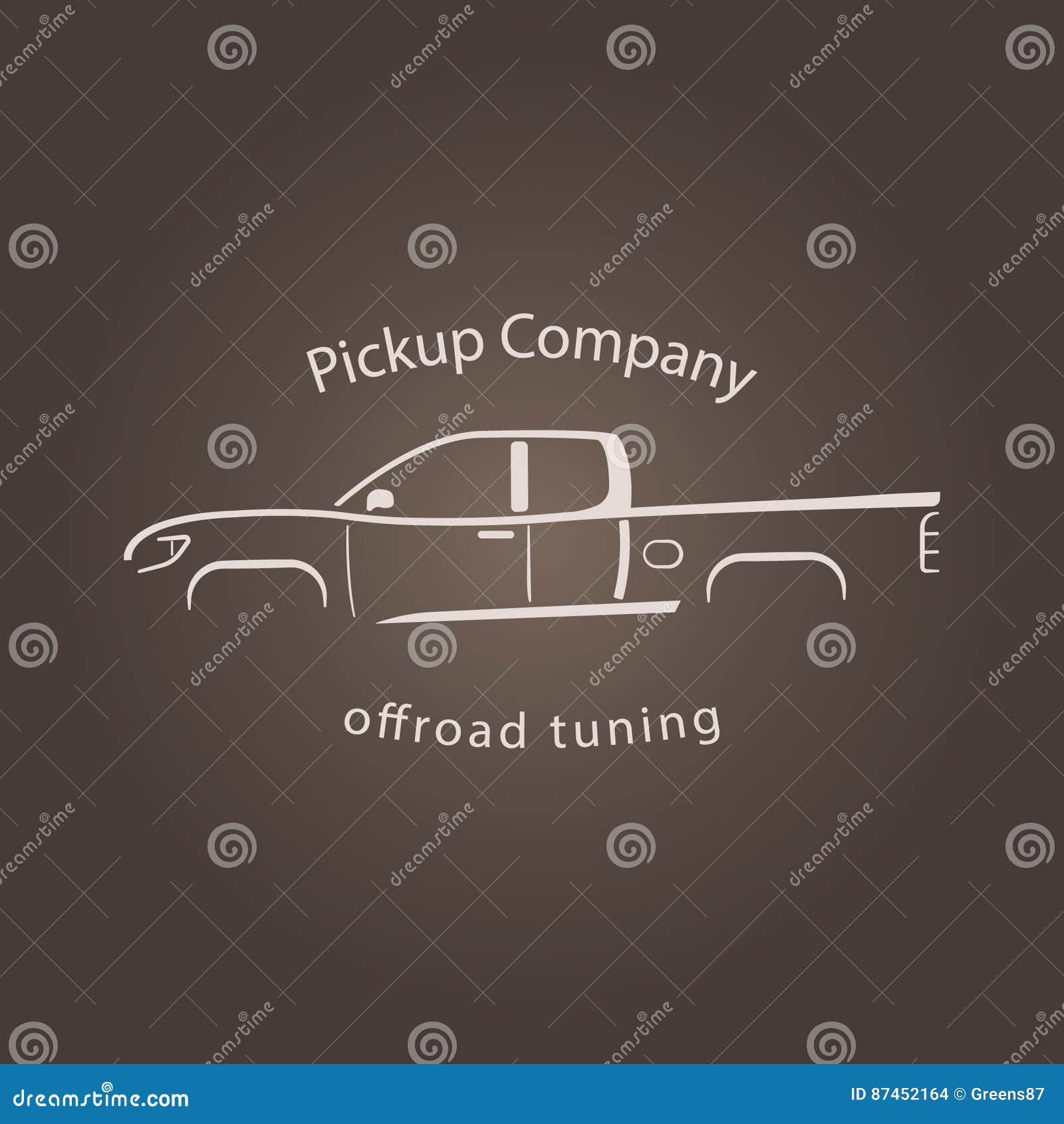 Pickup company car logo stock vector. Illustration of element - 87452164