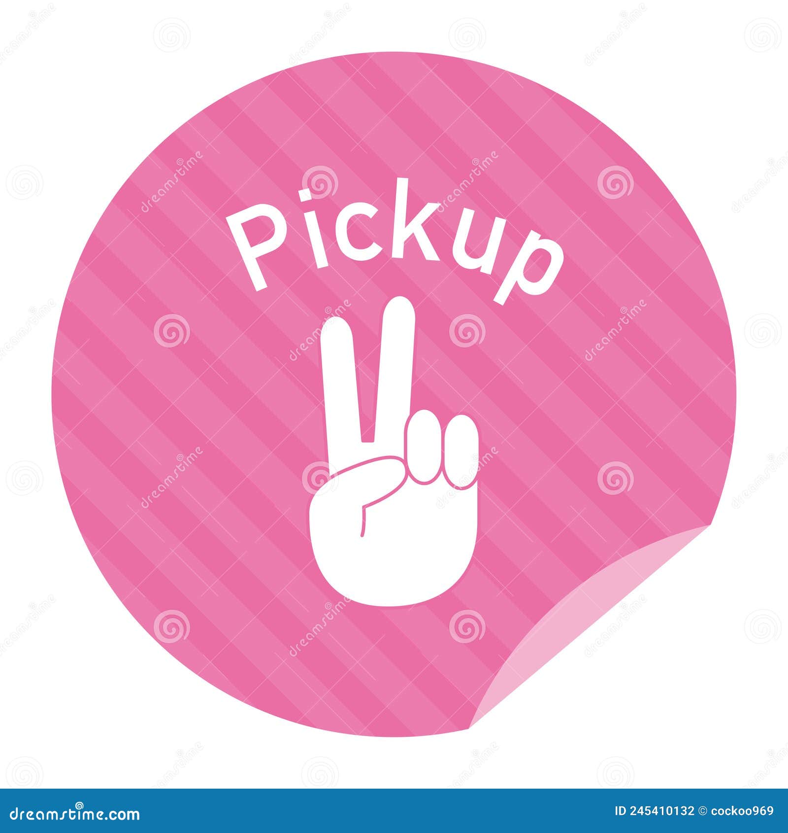 Pickup Letters and Finger Icons Stock Illustration - Illustration of ...
