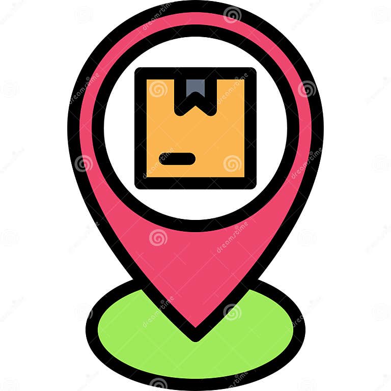 Pickup Point Icon, Location Map and Navigation Vector Stock Vector ...