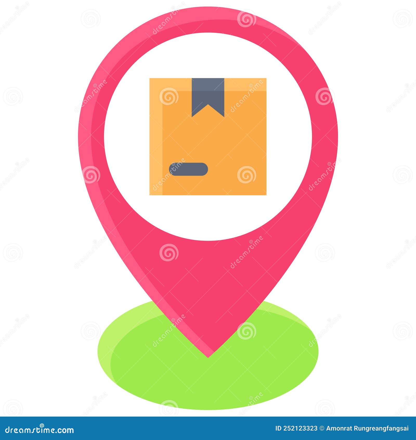 Pickup Point Icon, Location Map and Navigation Vector Stock Vector ...