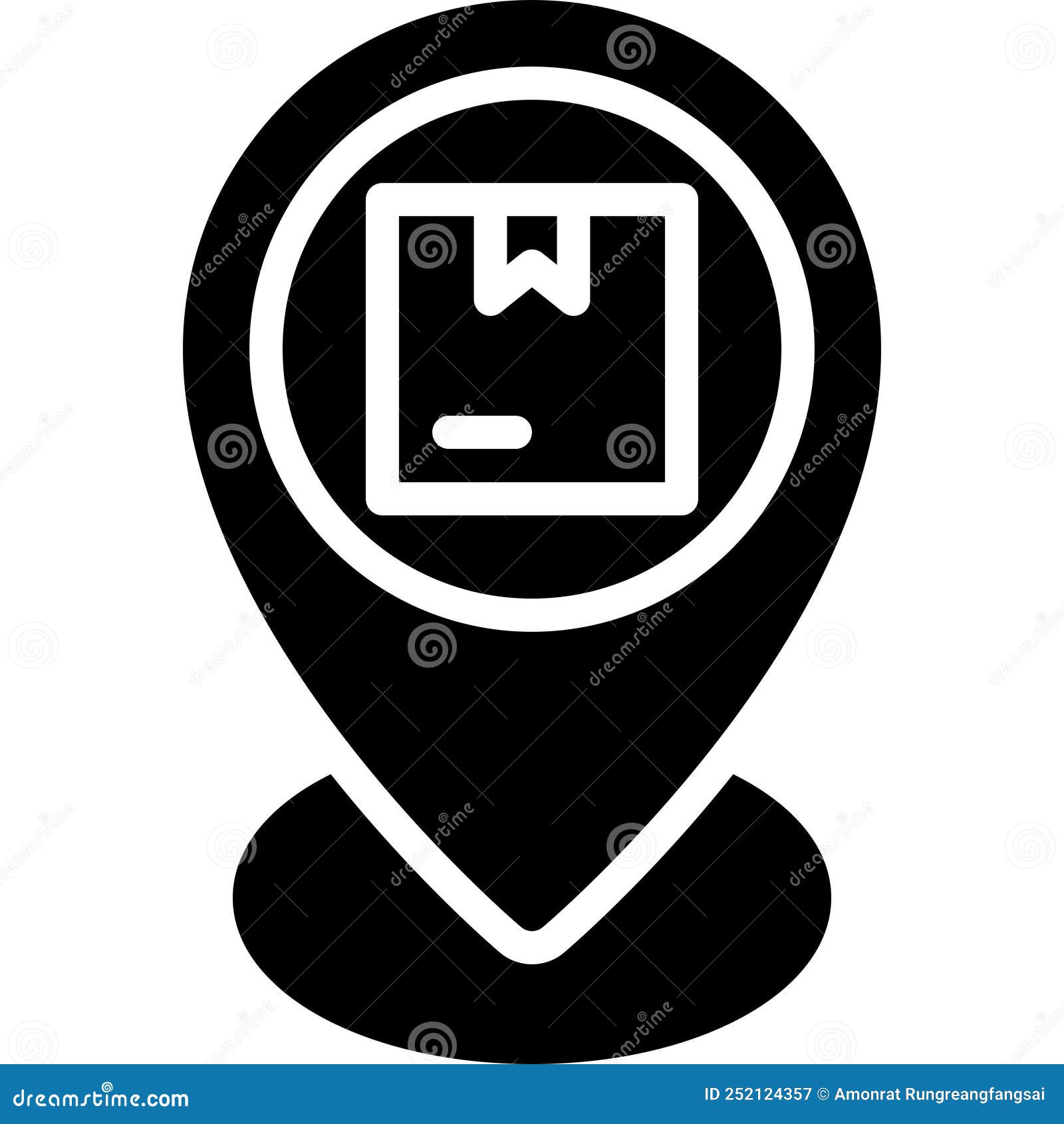 Pickup Point Icon, Location Map and Navigation Vector Stock Vector ...