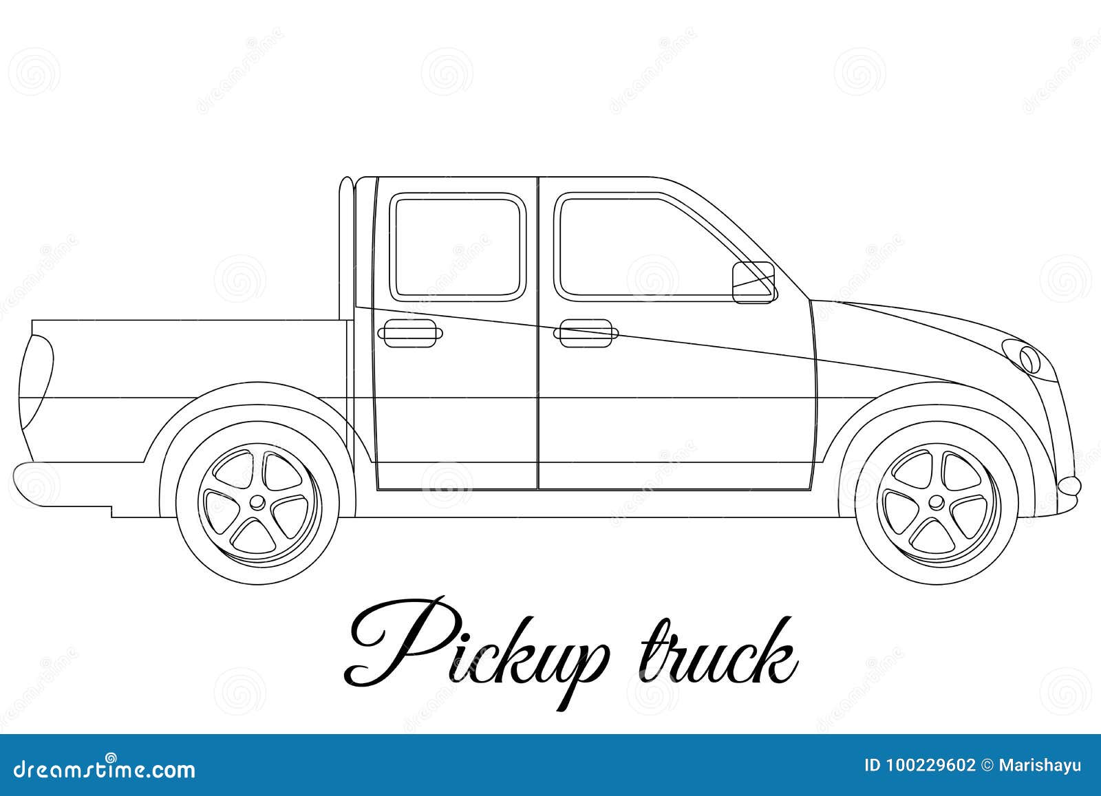 Pickup Track Car Body Type Stock Illustrations – 4 Pickup Track Car ...