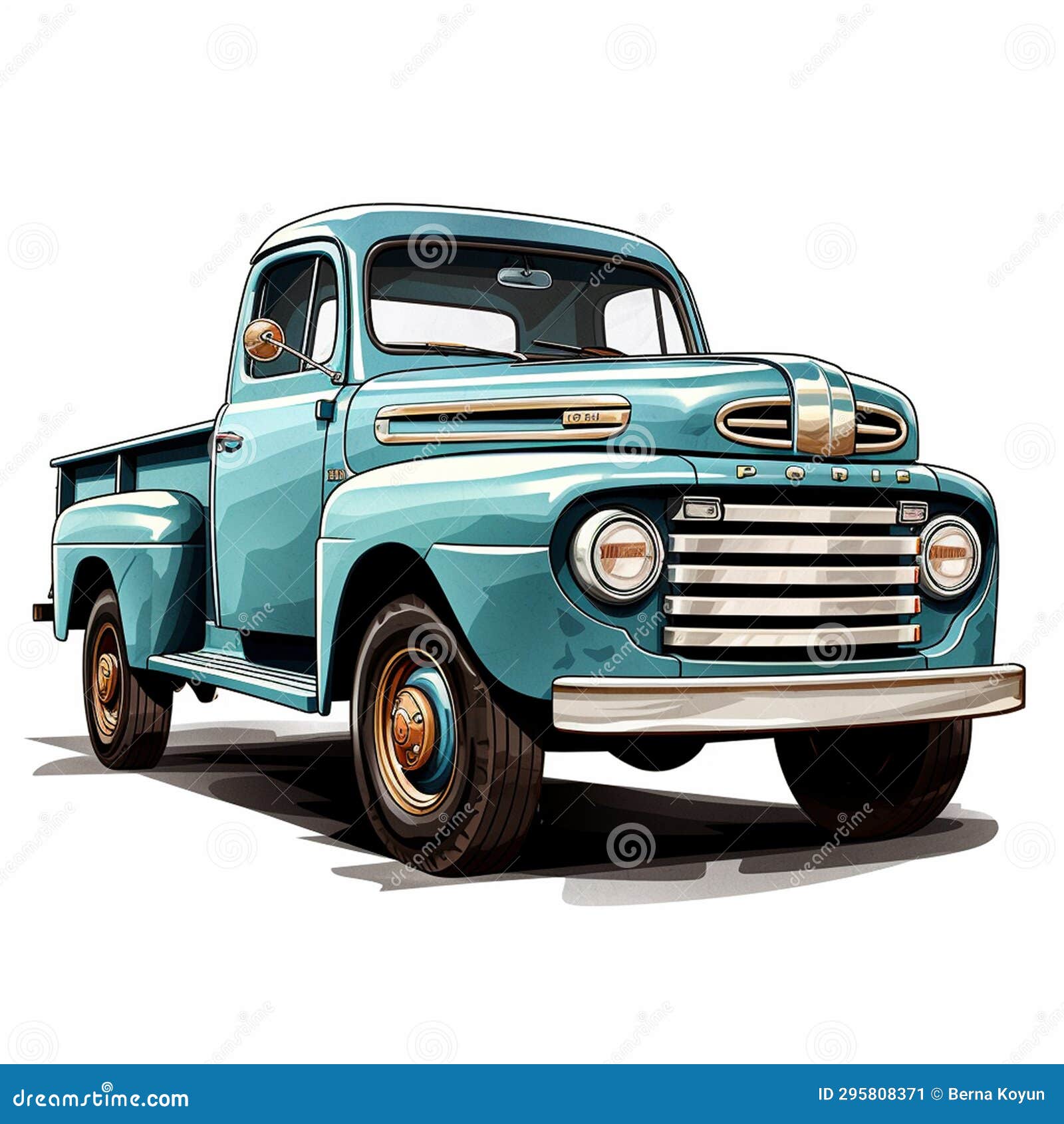 Pickup Truck Advertisement with a Powerful Message Stock Illustration ...