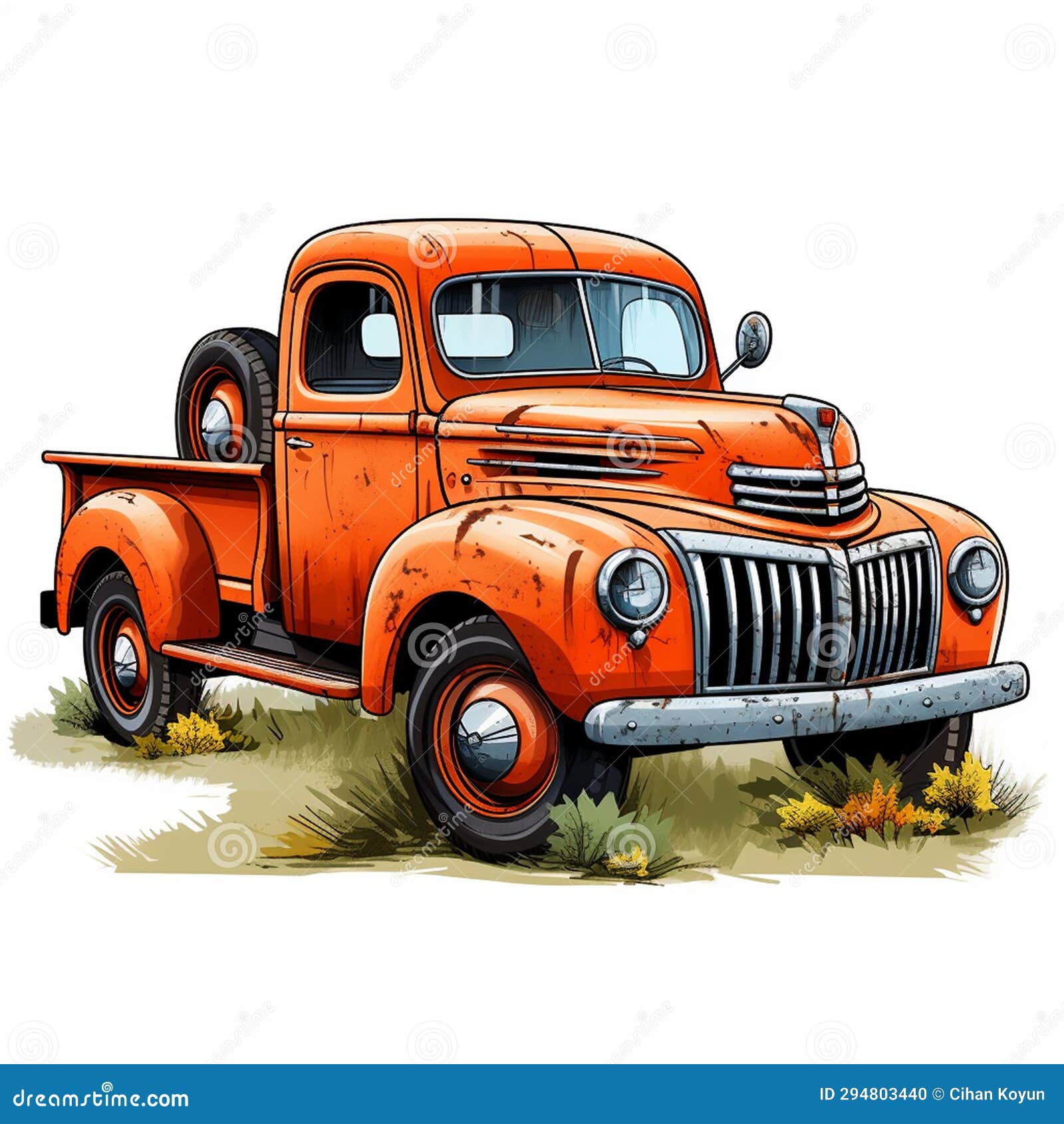 Pickup Truck Poster a Bold and EyeCatching Design Stock Illustration ...