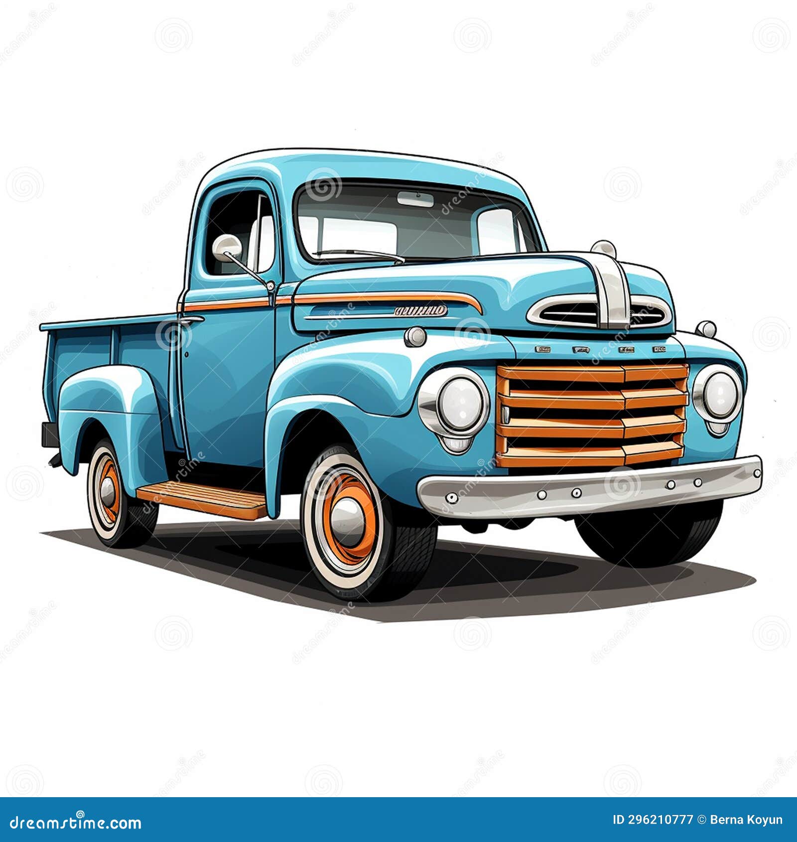 Pickup Truck Poster a Bold and EyeCatching Design Stock Illustration ...