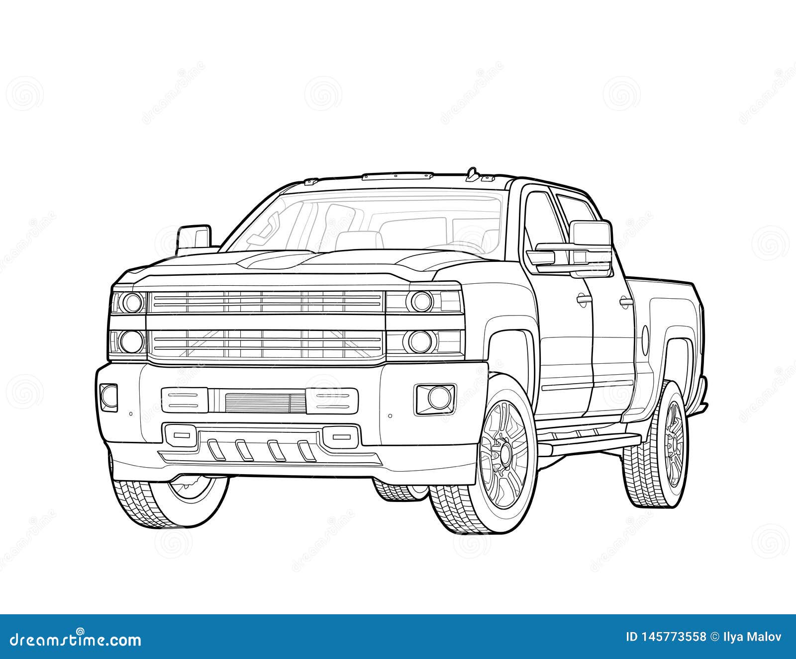 How To Draw A Chevy Truck