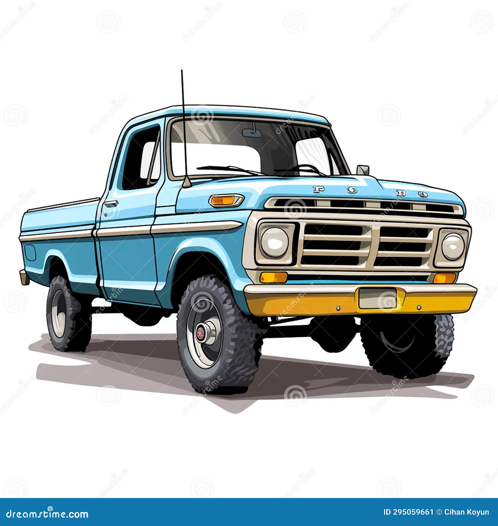 Pickup Truck Wallpaper with High Resolution Stock Illustration ...