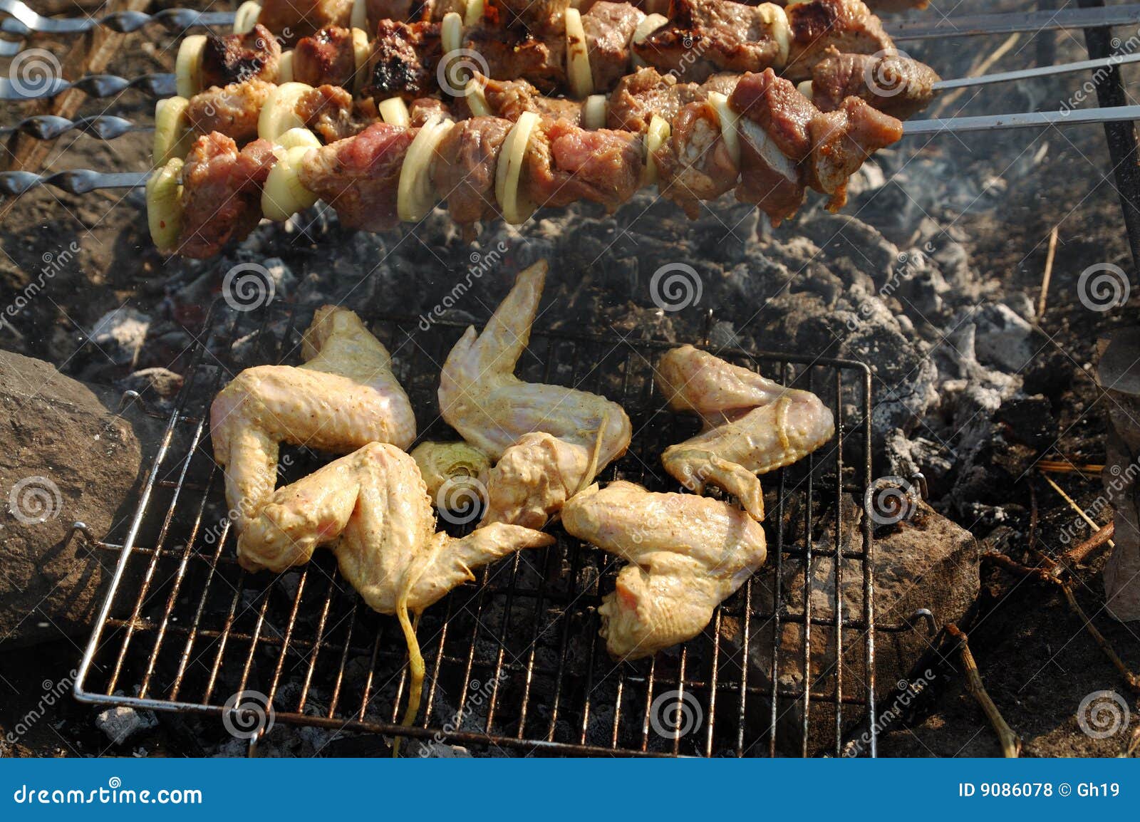 Picnic stock photo. Image of meat, picnic, summer, barbecue - 9086078