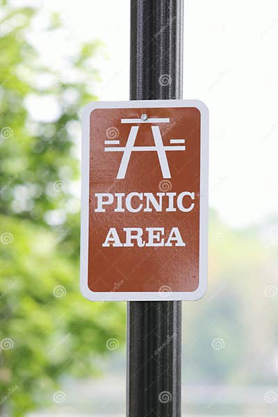 Picnic Area Sign stock image. Image of area, park, recreation - 15750865