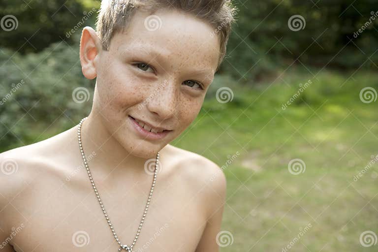 Picnic Boy s Portrait 3 stock photo. Image of grass, diagonal - 24377650