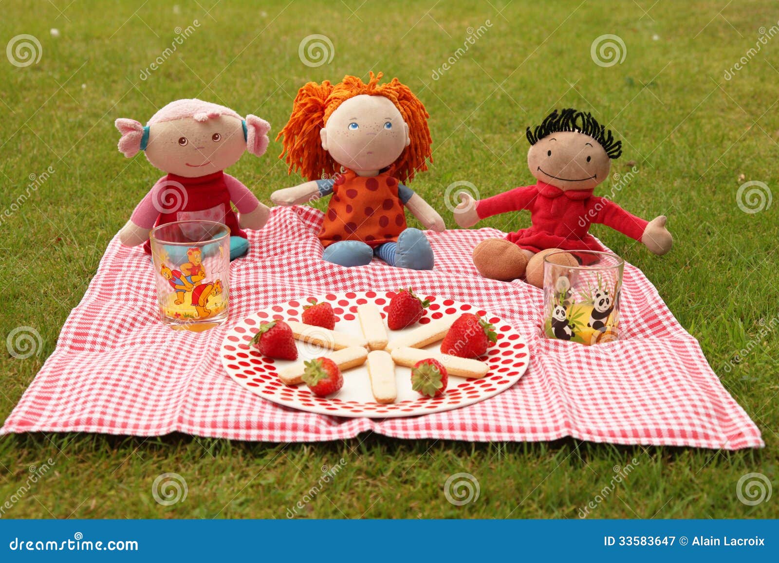 Picnic stock image. Image of girl, colorful, eating, excursion - 33583647