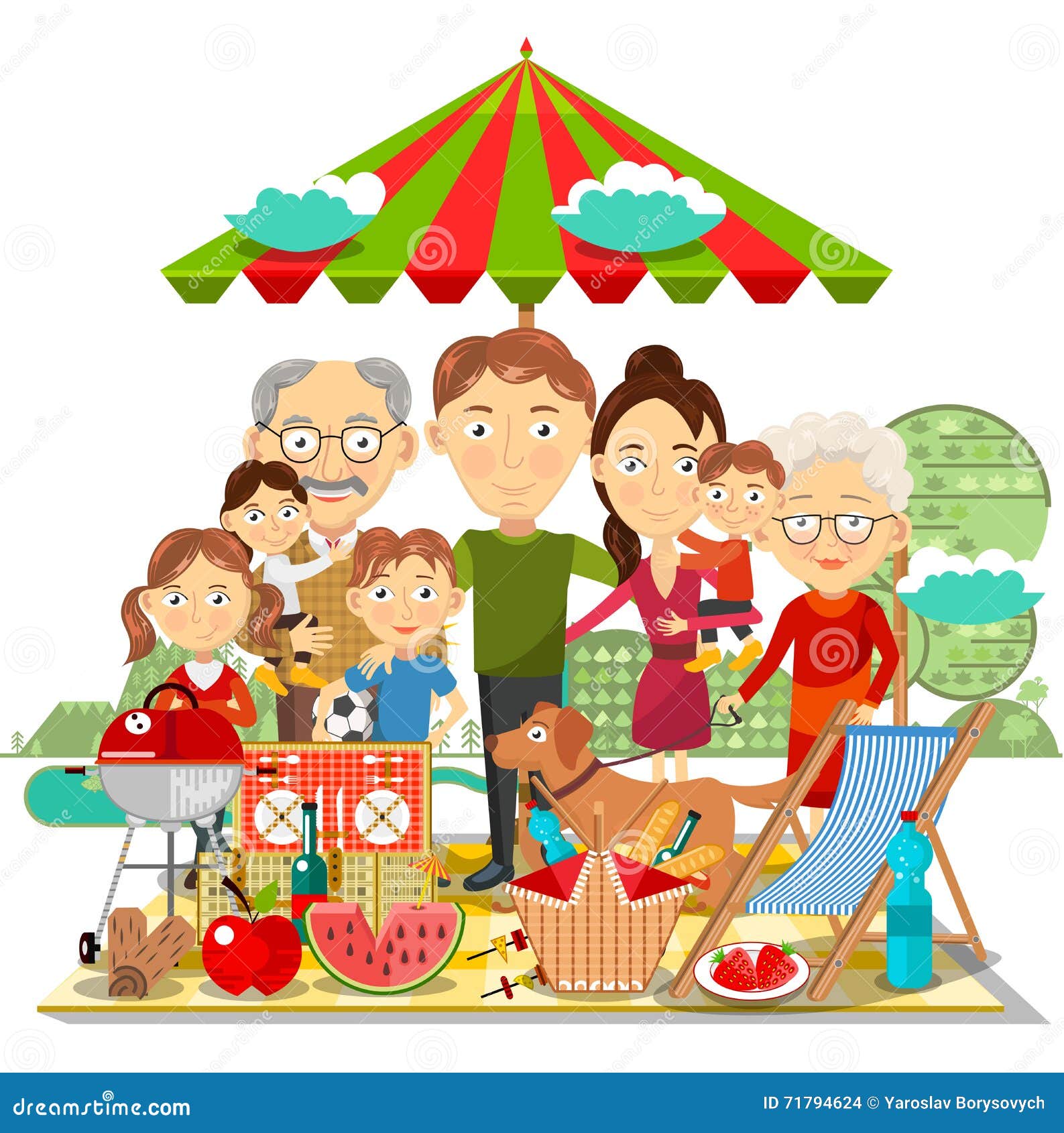 Picnic Outing Clip Art