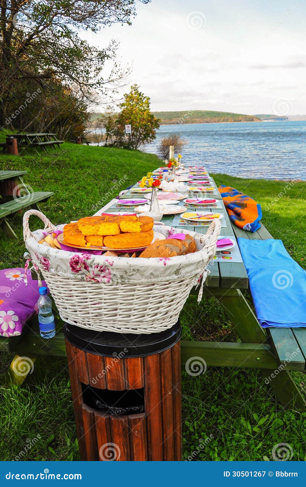 Picnic stock image. Image of meal, lake, outdoor, knife - 30501267