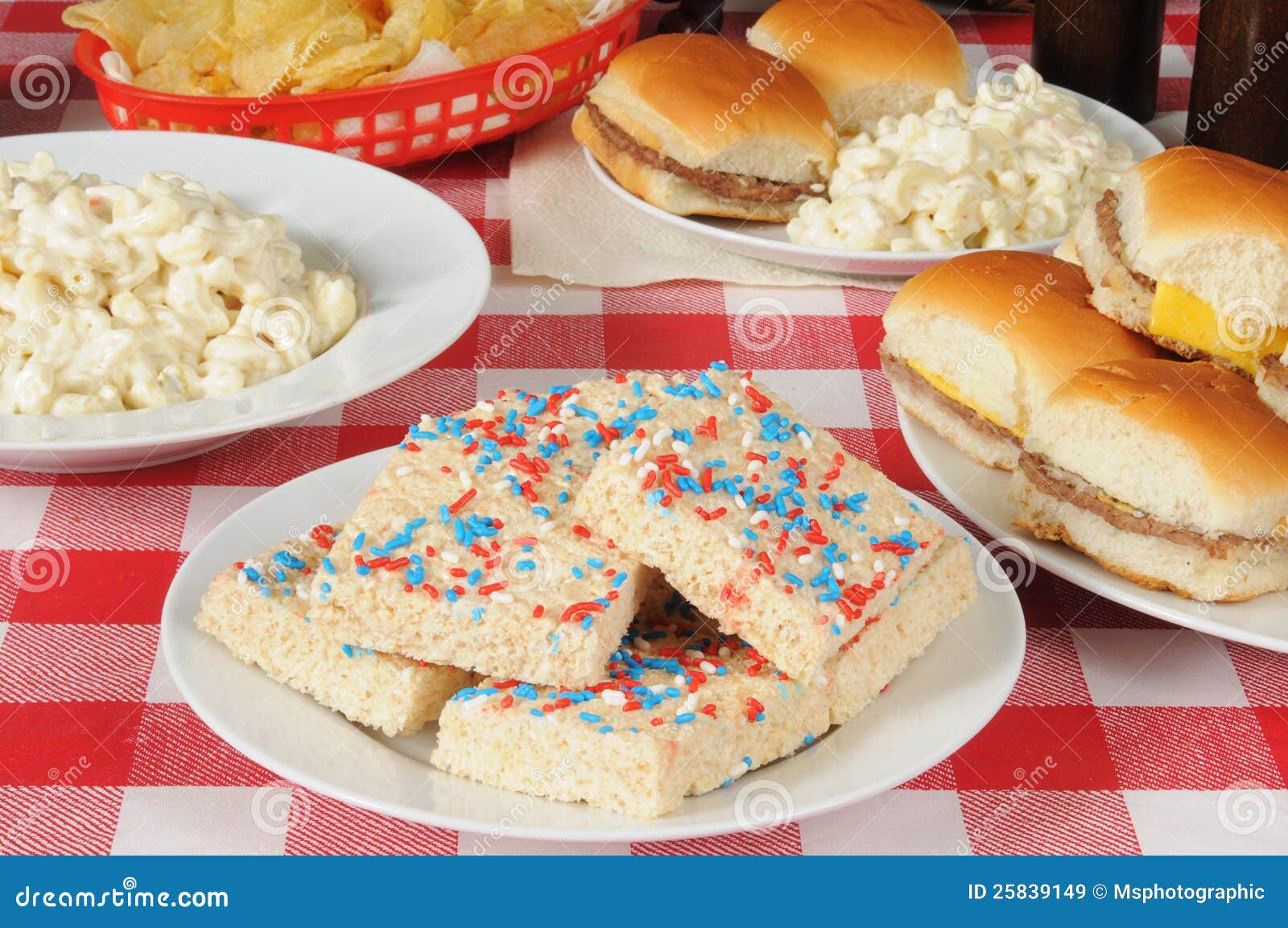 Picnic foods stock image. Image of mini, plate, basket - 25839149