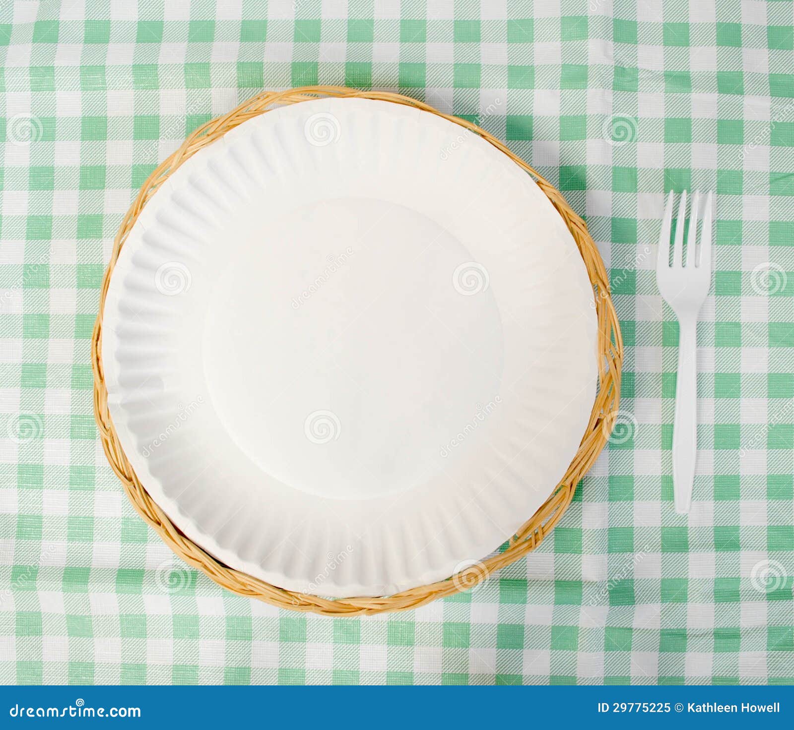 Picnic Place Setting stock image. Image of setting, white - 29775225