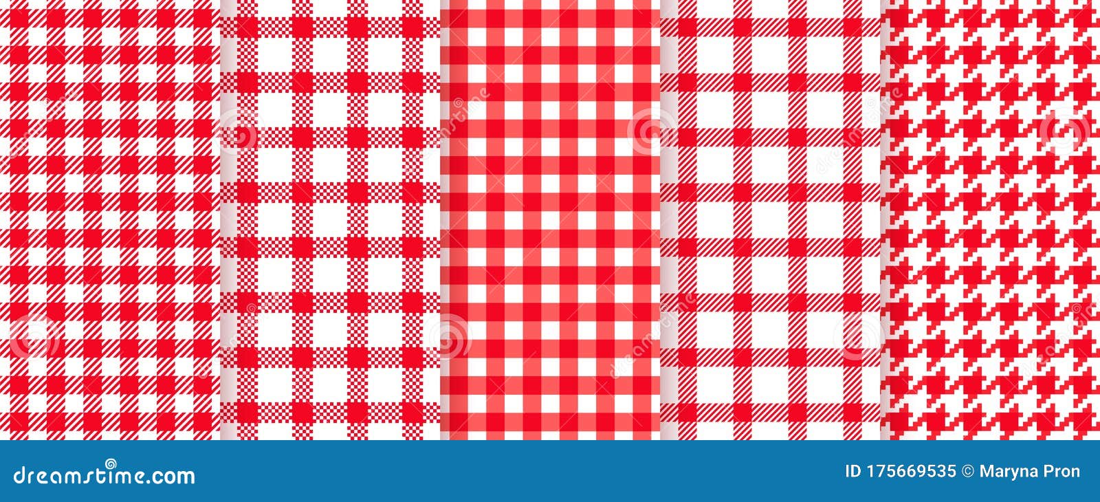 Picnic, Tablecloth Seamless Pattern. Vector Illustration. Red Plaid ...