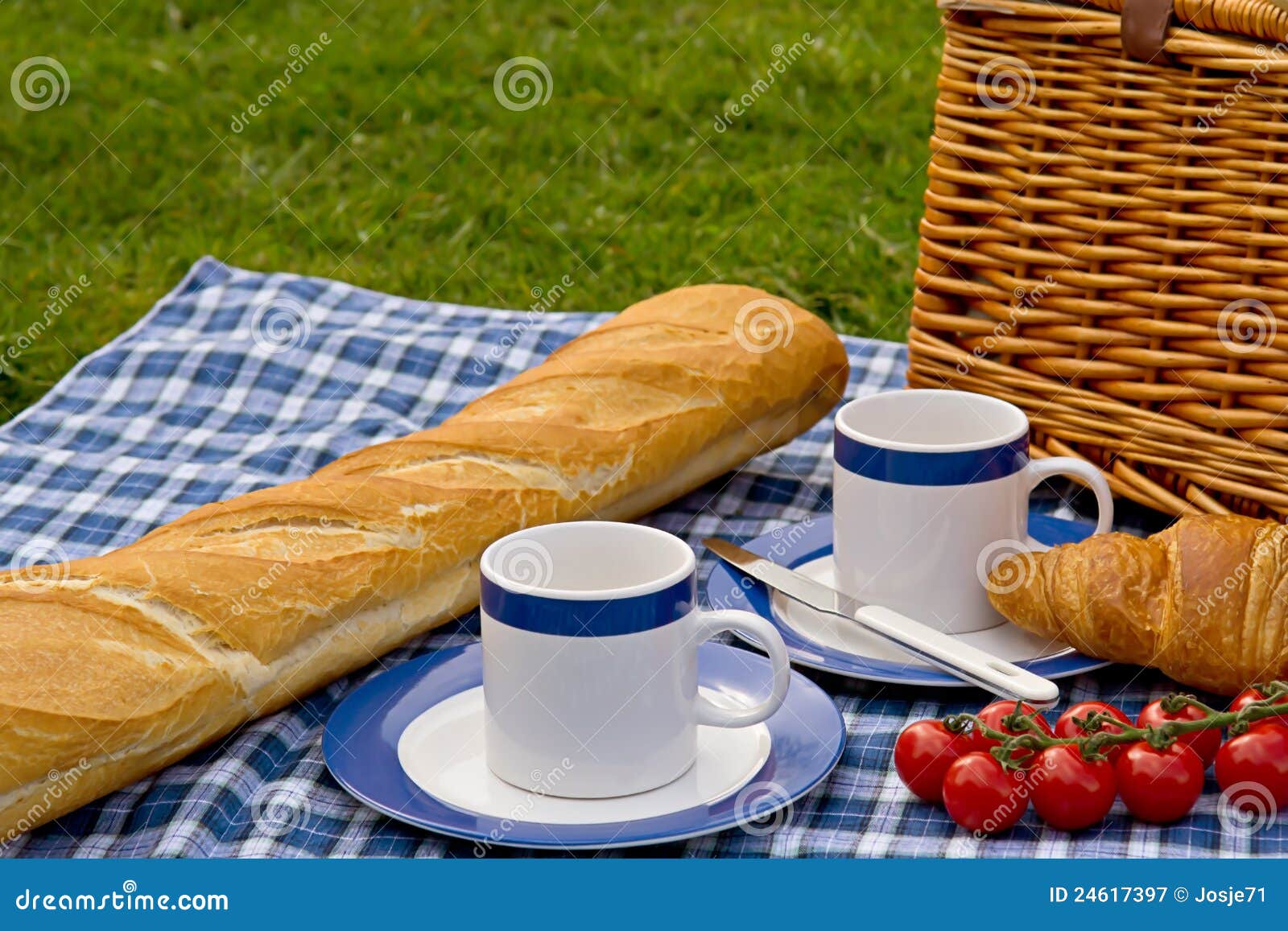 Picnic for two stock image. Image of summer, summertime - 24617397