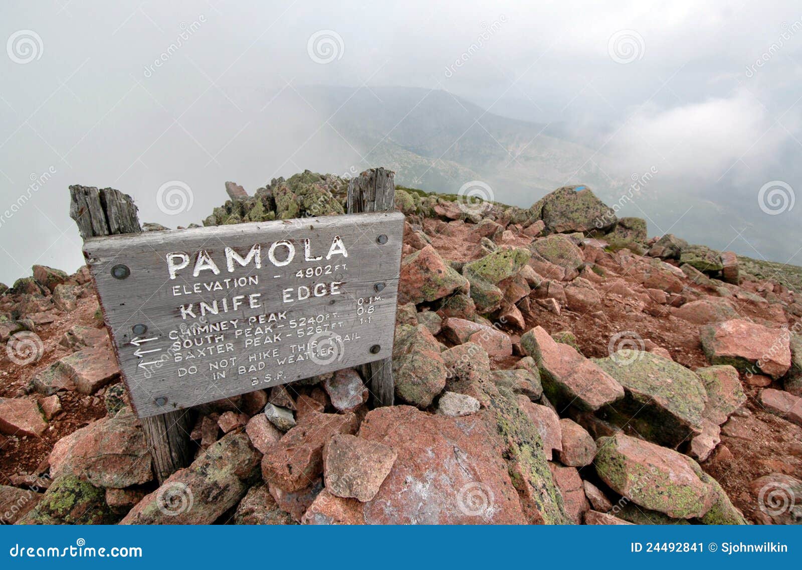 Pico de Pamola, Maine imagen de archivo. Imagen de pico - 24492841