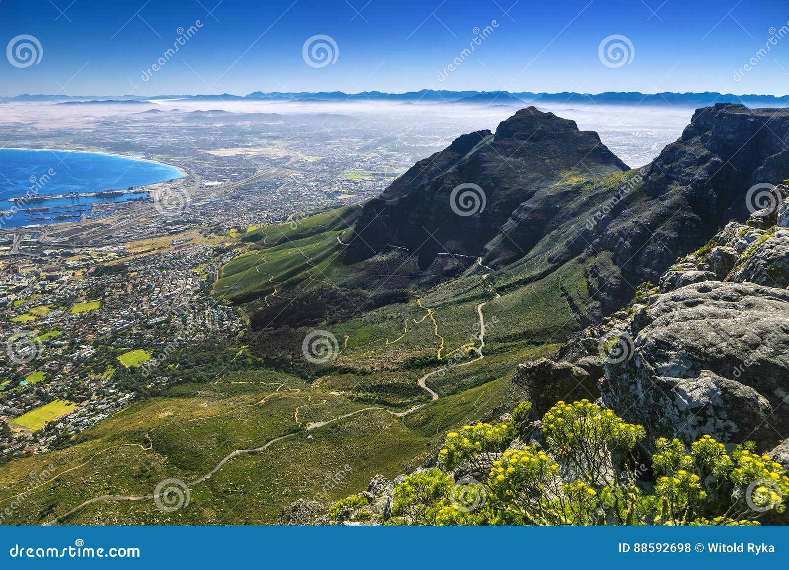 Pico Del ` S Del Diablo, Cape Town Foto de archivo - Imagen de ...