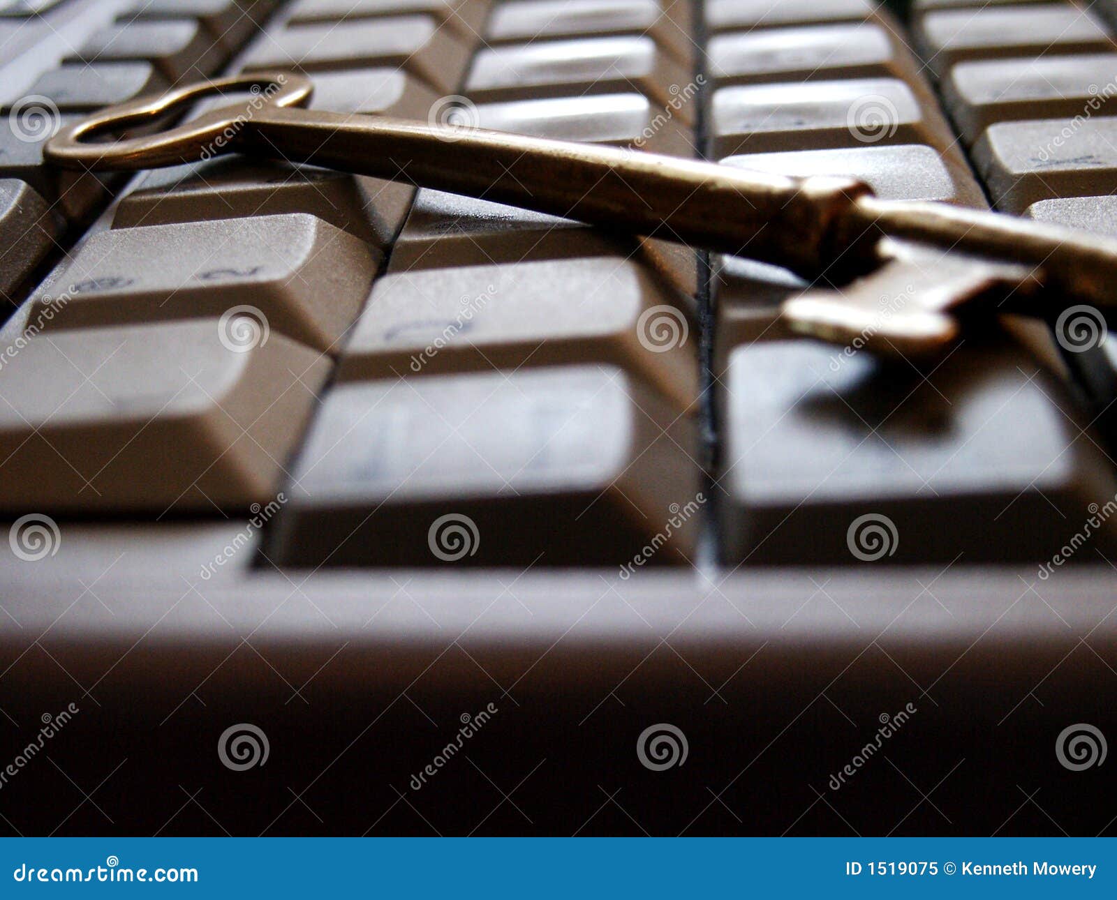 Pict5287 Skeleton Key on Computer Keyboard Stock Image - Image of ...