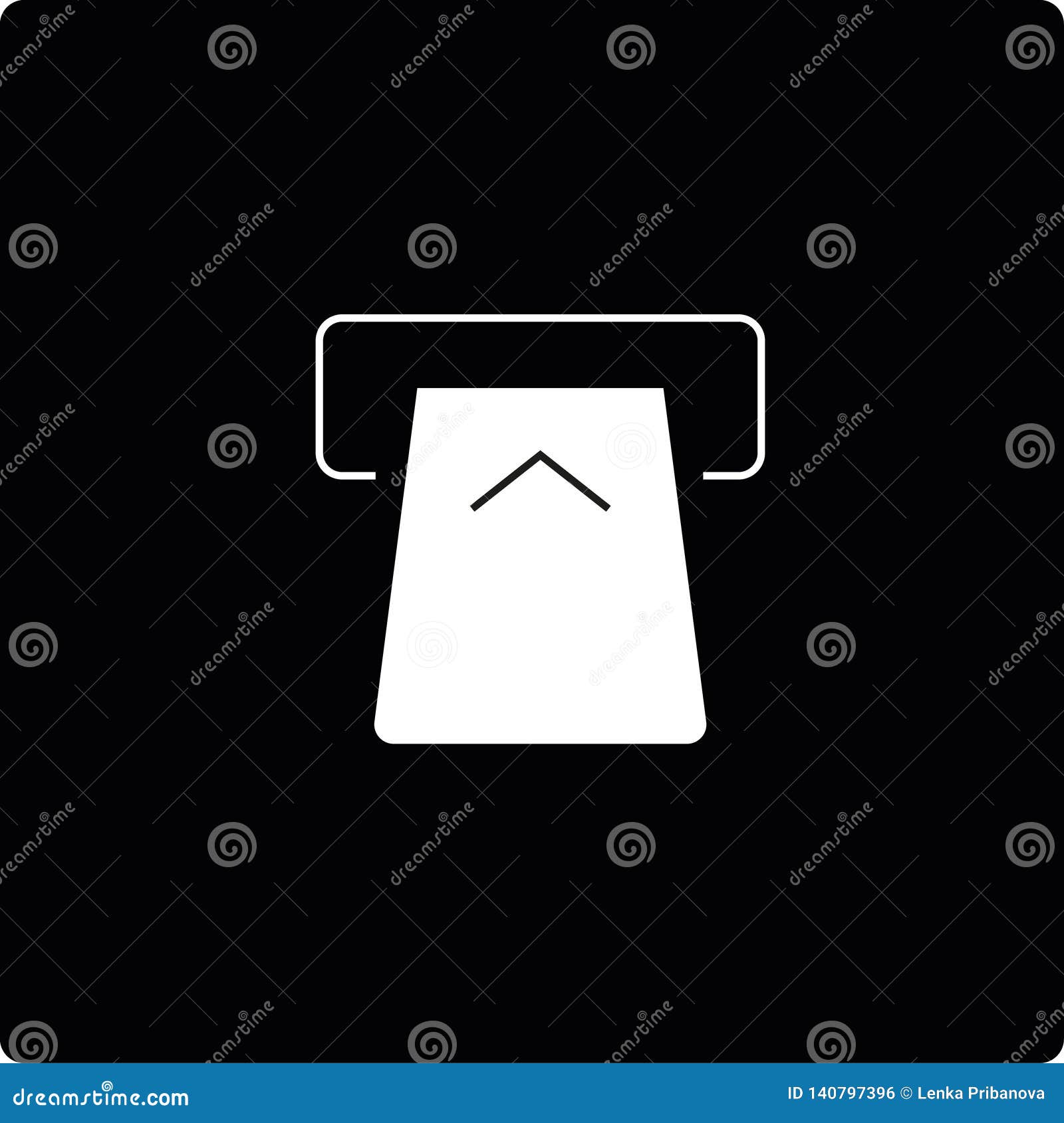 Vector Pictogram of Card, Place To Insert To the Terminal Stock Vector ...