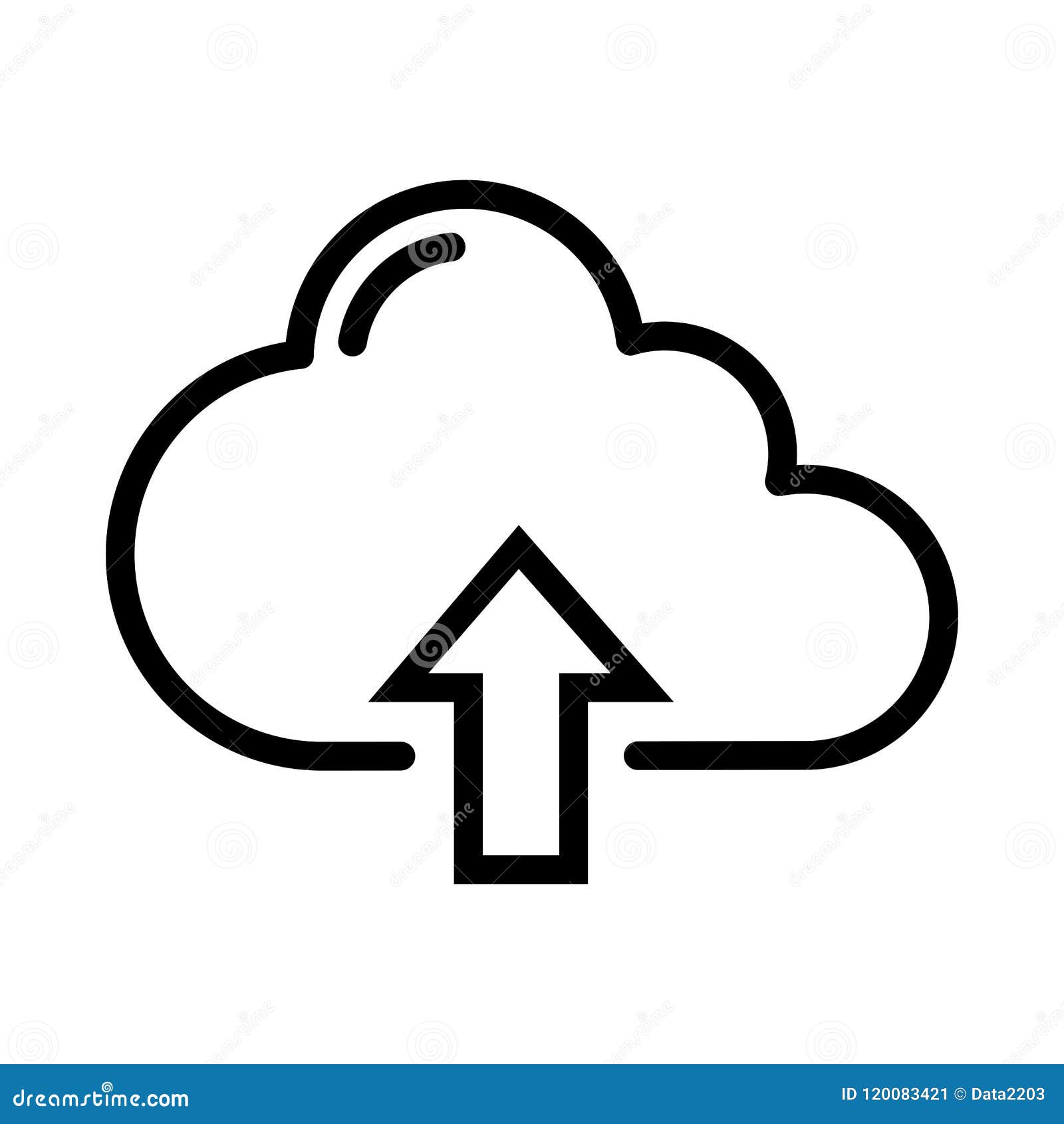 Cloud upload icon stock vector. Illustration of symbol - 120083421 Cloud upload icon stock vector. Illustration of symbol - 120083421